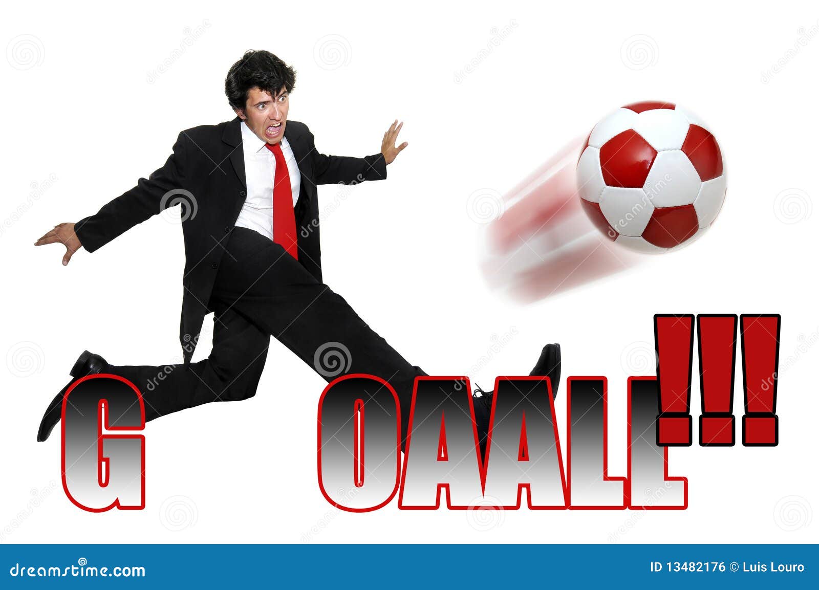 Gooaall!!!! stock photo. Image of player, active, businessman - 13482176