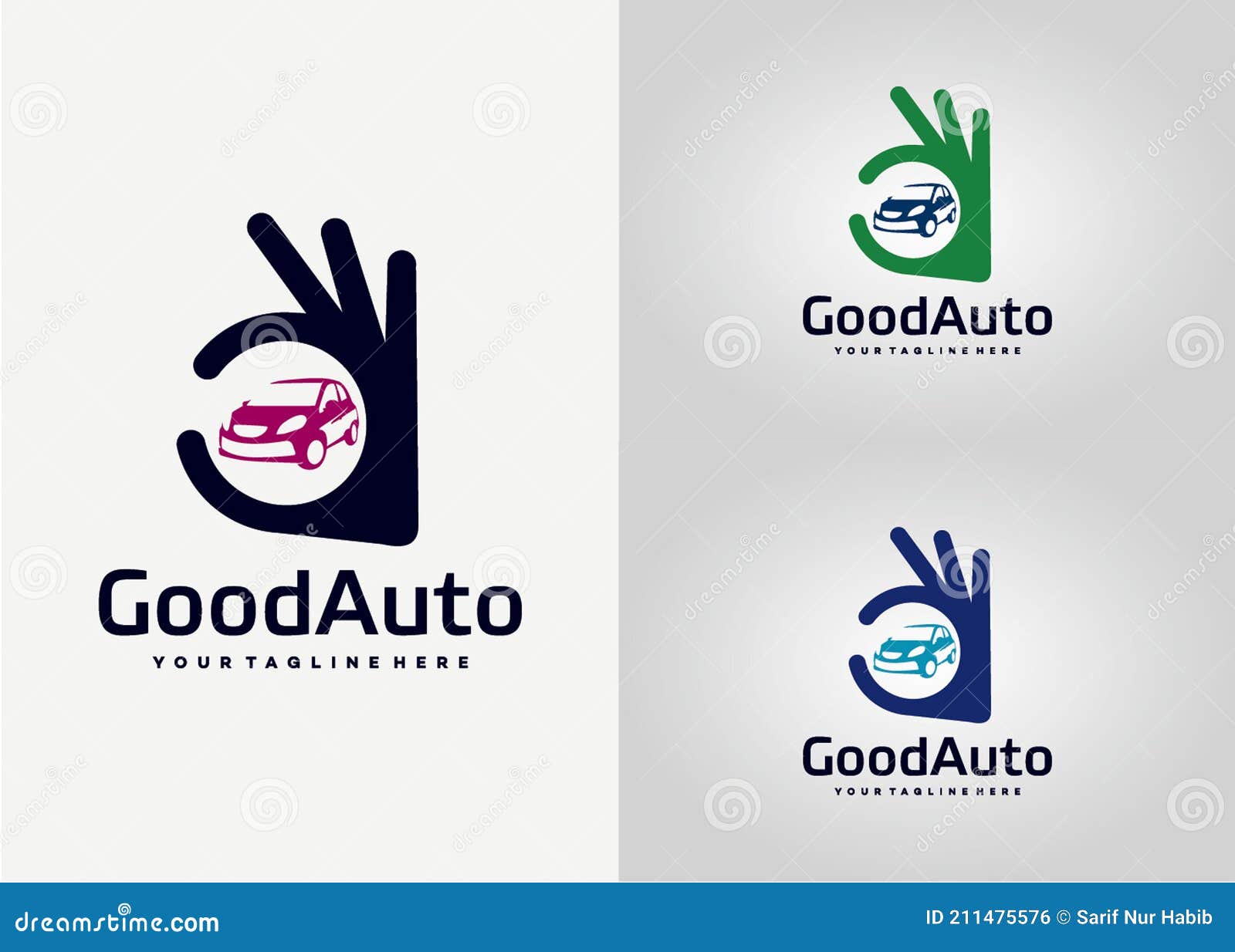 Good Auto Logo Design Template Stock Vector - Illustration of creative ...