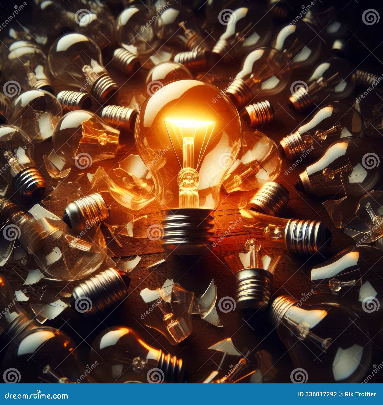 Good and bad ideas concept stock illustration. Illustration of bulbs ...