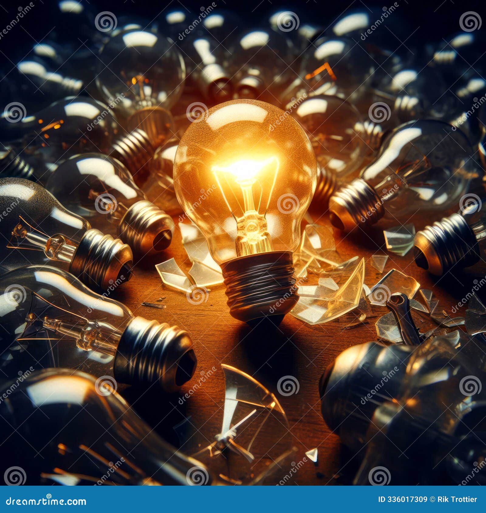 Good and bad ideas concept stock illustration. Illustration of bulb ...