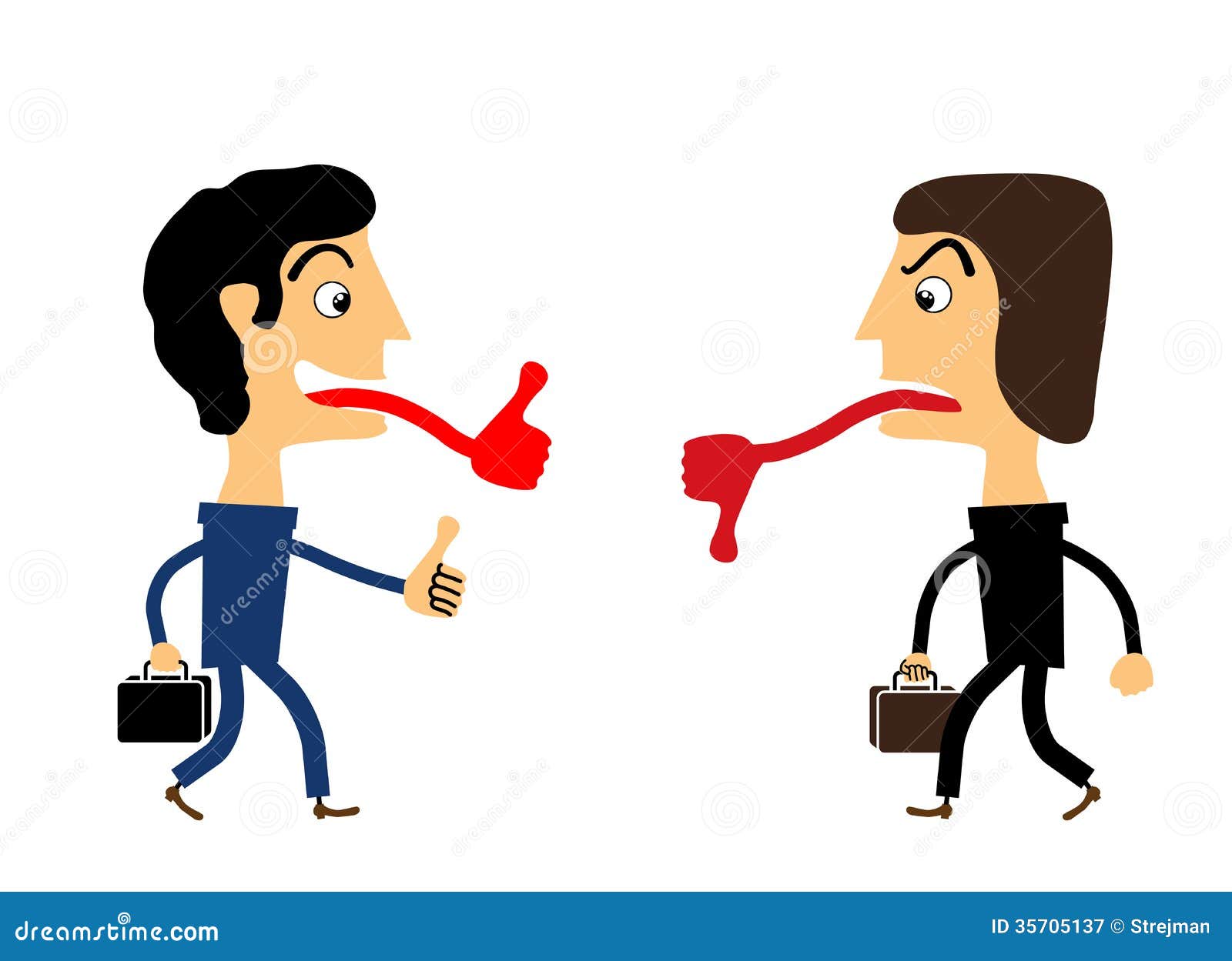 Good&Bad stock vector. Illustration of cooperation - 35705137