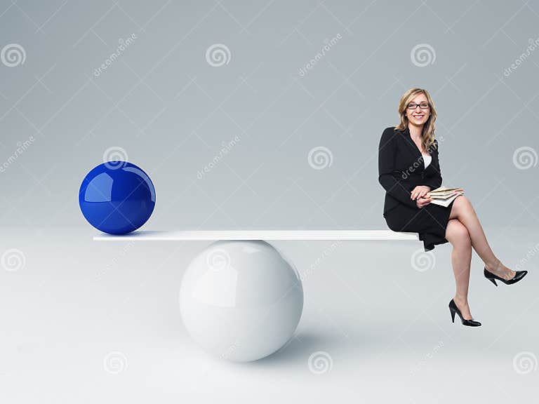 Good balance stock image. Image of scale, spheres, caucasian - 19388613