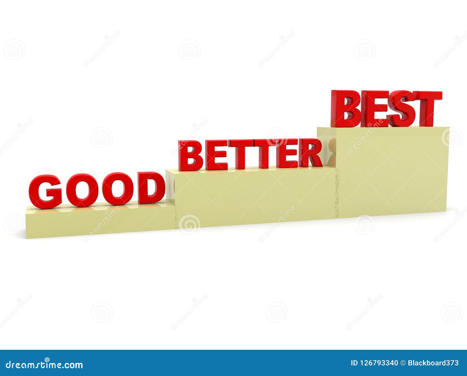 Good, Better, Best. Performance Concept Stock Illustration ...