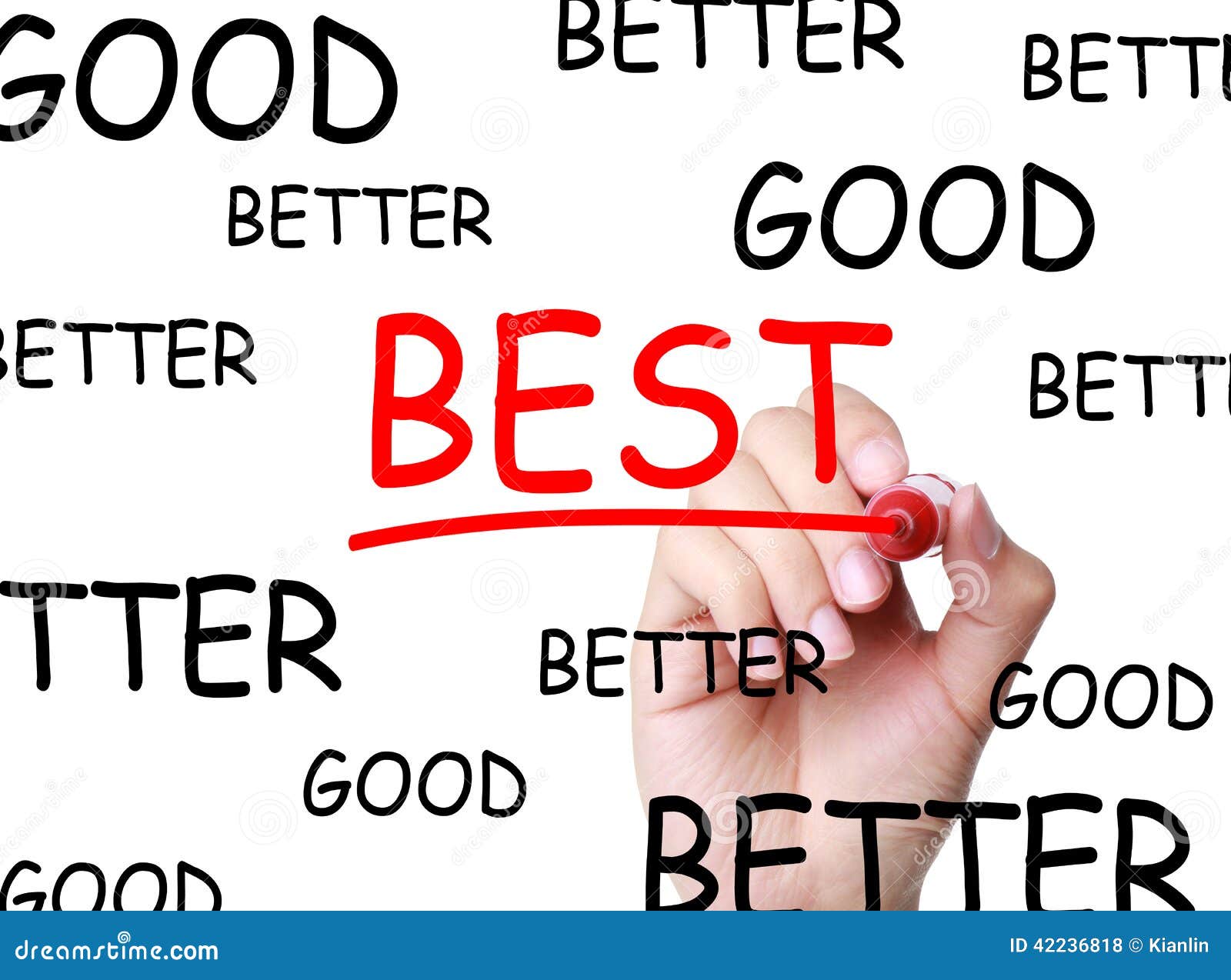 Good Better Best Selection stock photo. Image of education - 42236818