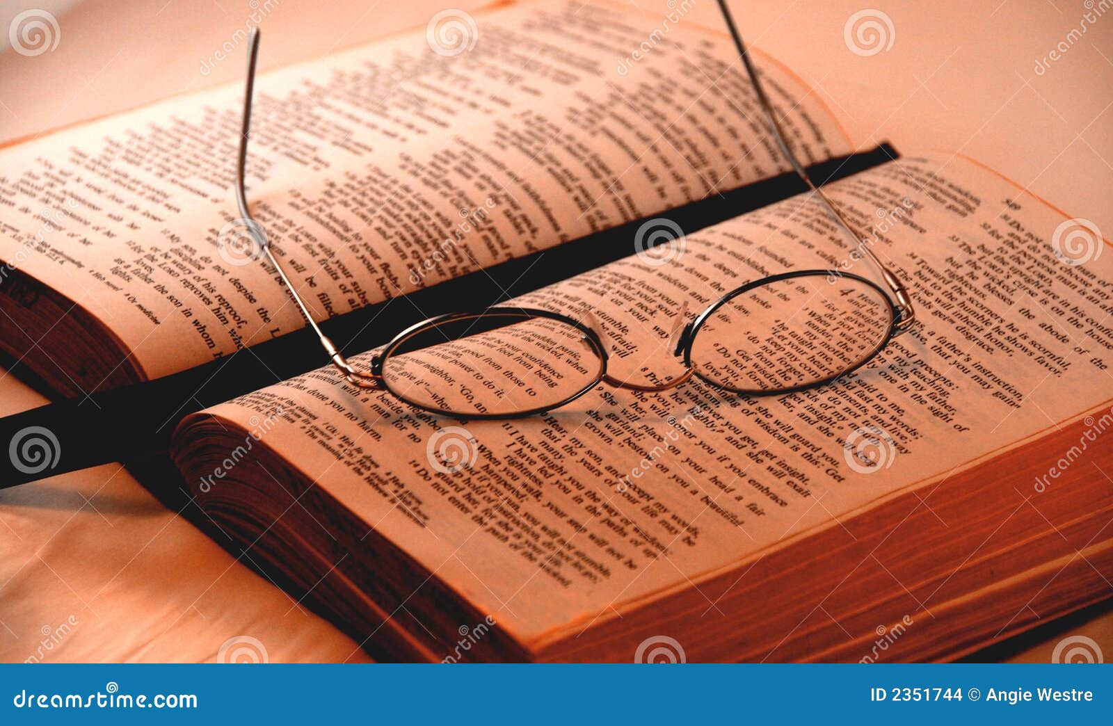 The Good Book stock photo. Image of bible, glasses, reading - 2351744
