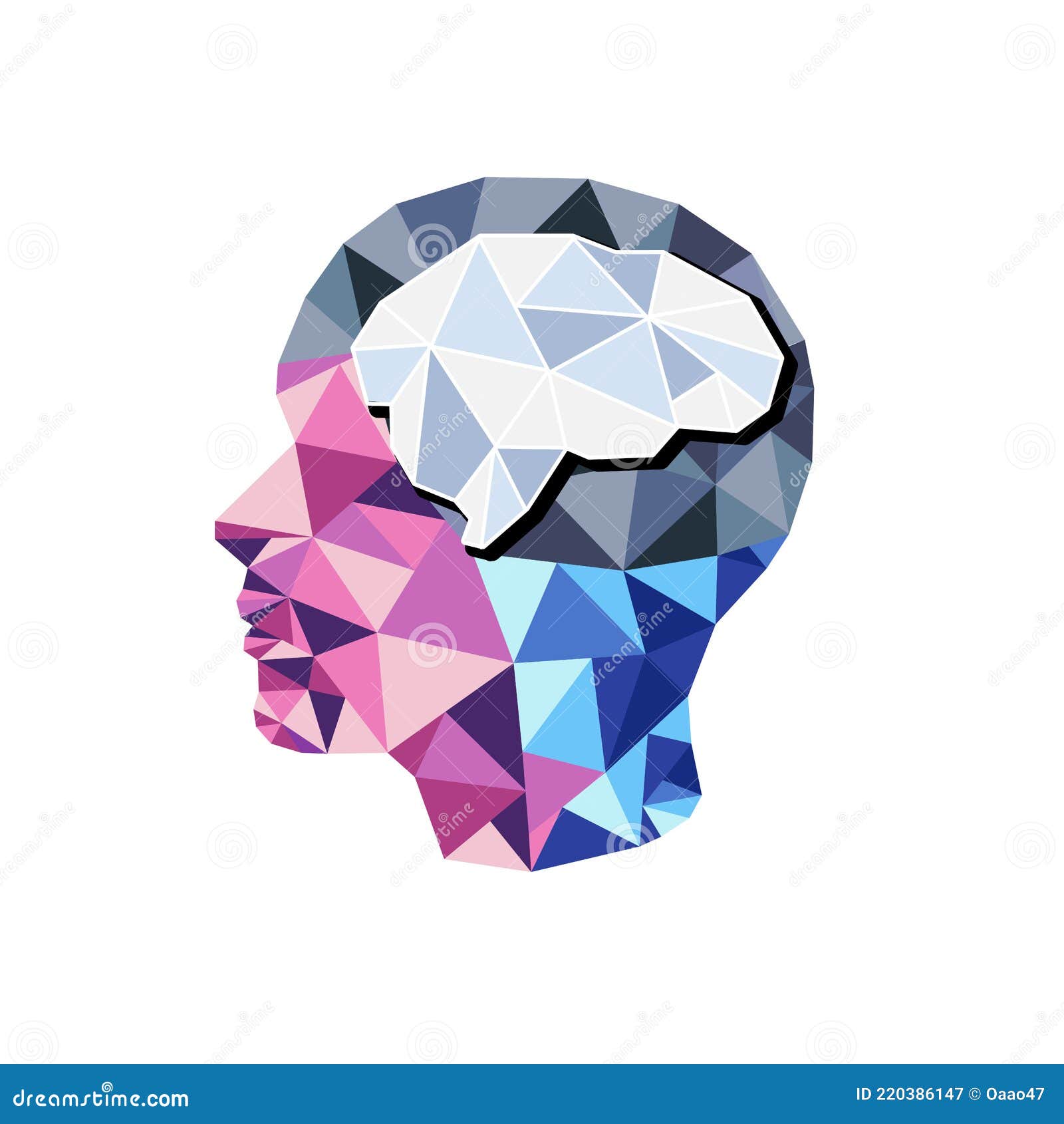 People Head Shape Good Brain Stock Vector - Illustration of breathe ...