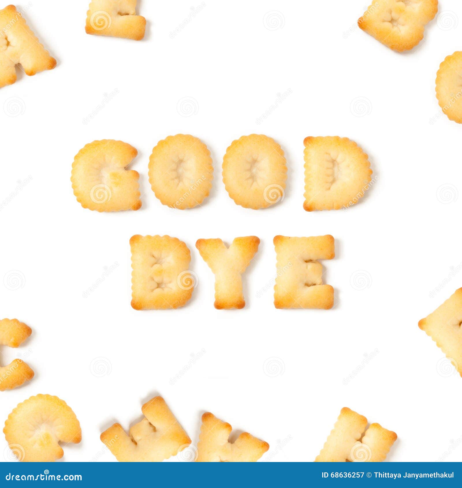Good Bye Cookie Font Alphabet. Stock Image - Image of biscuit ...