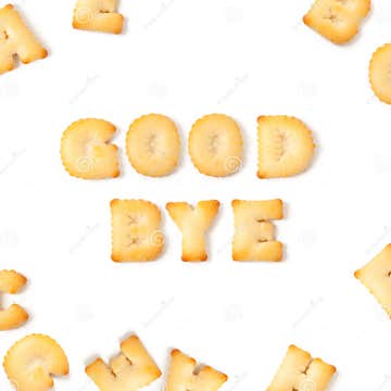 Good Bye Cookie Font Alphabet. Stock Image - Image of biscuit ...