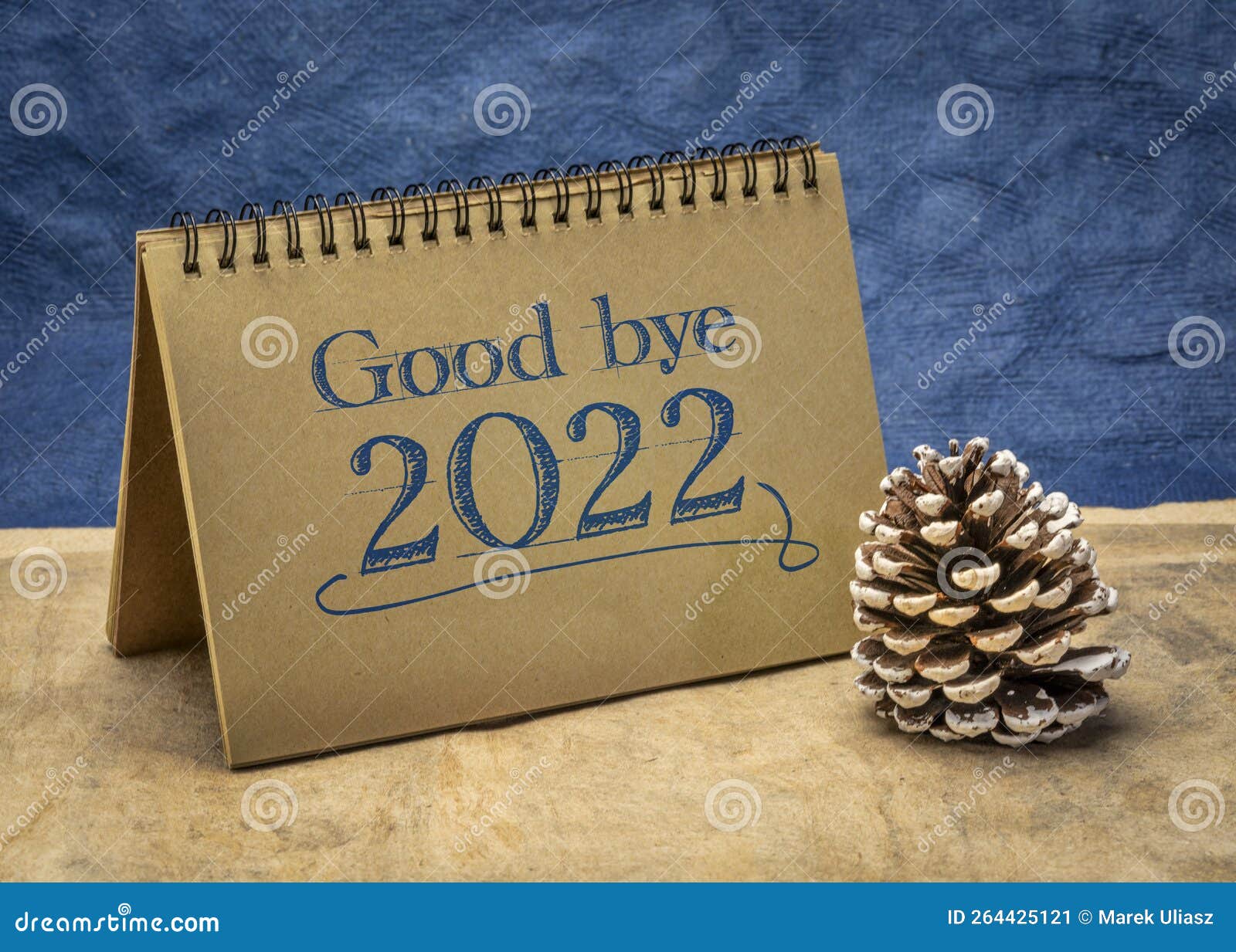 Good Bye 2022 - Note in a Spiral Notebook Stock Image - Image of ...