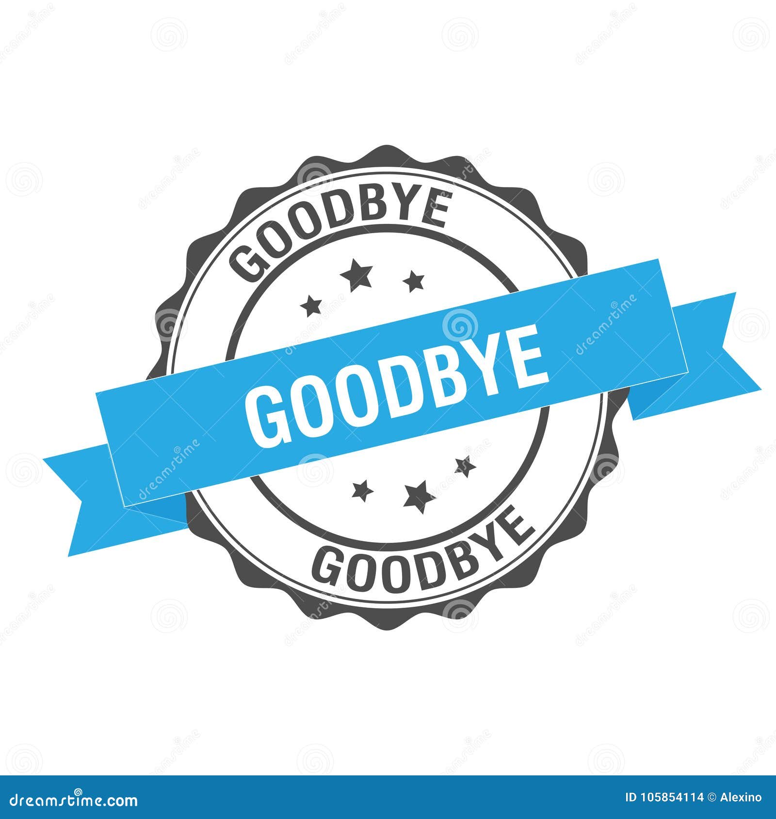 Good Bye Stamp Illustration Stock Vector - Illustration of round ...
