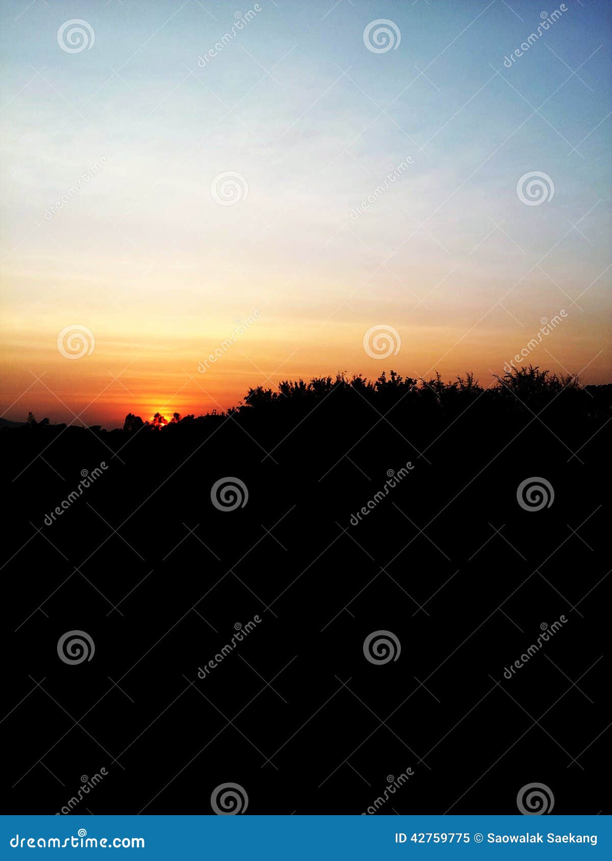 Good bye the sun stock image. Image of horizon, twilight - 42759775