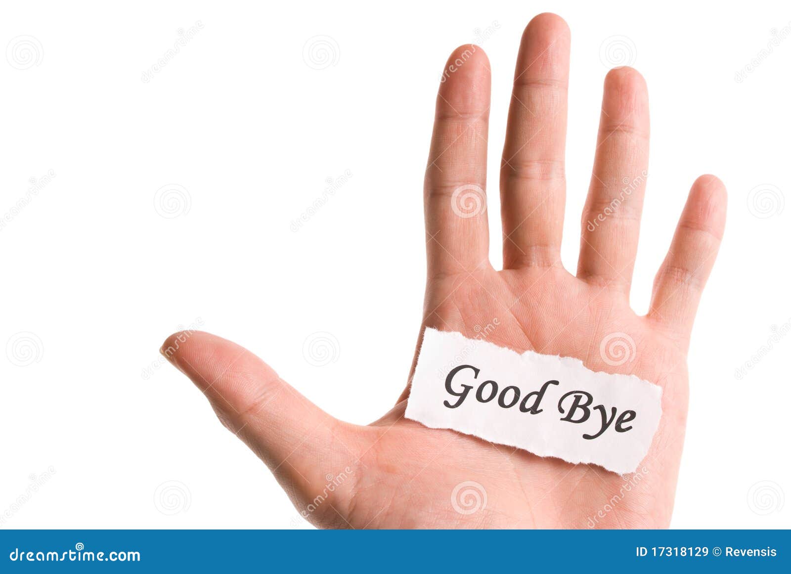 Good bye word in hand stock image. Image of hand, abstract - 17318129