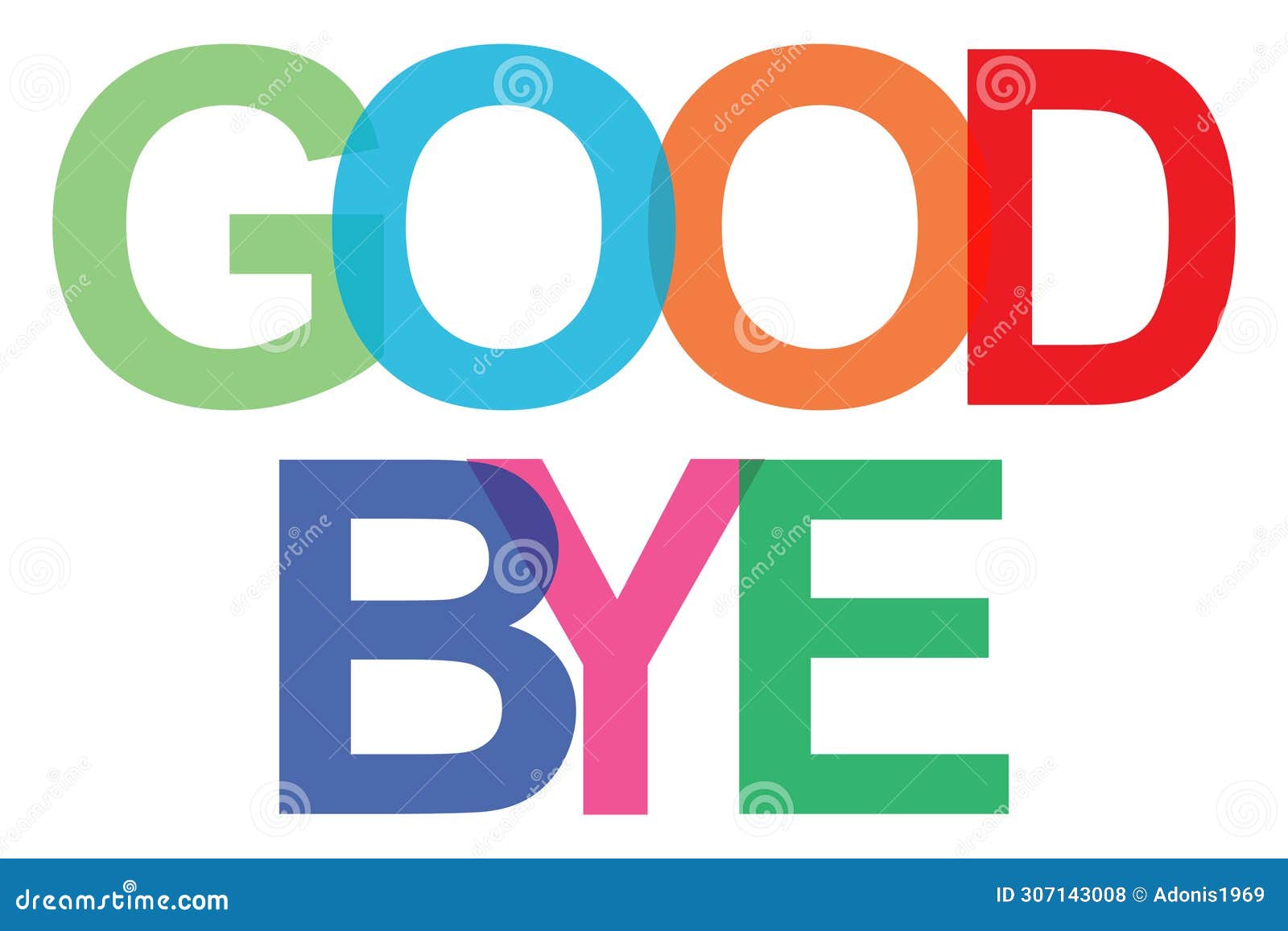 Good bye word on white stock illustration. Illustration of hasta ...