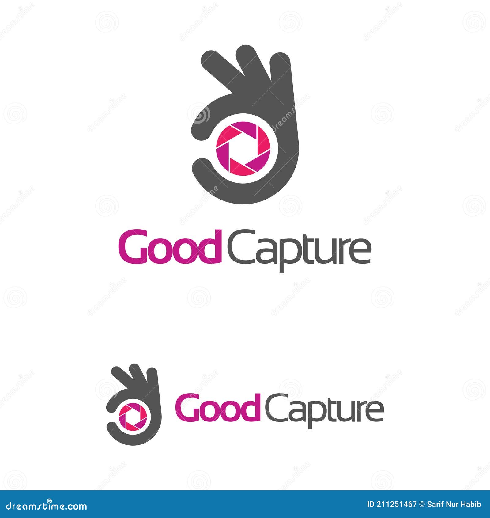Good Capture Logo Template Design Stock Vector - Illustration of media ...