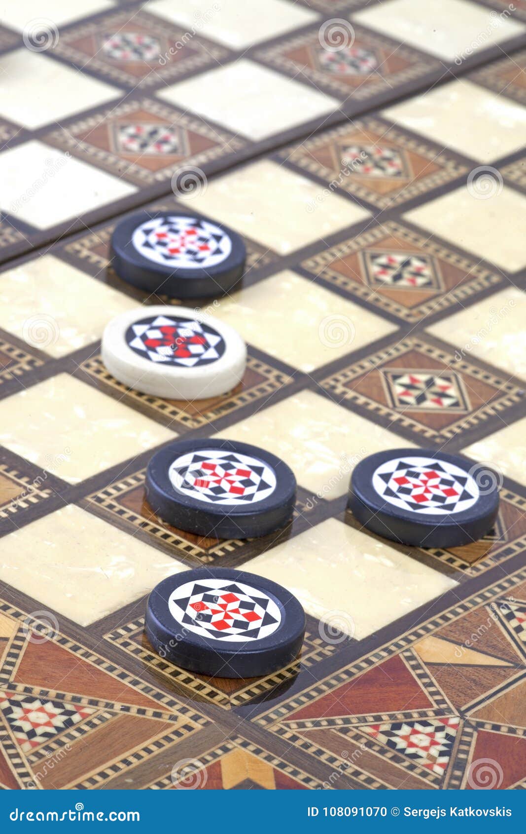 Checkers stock photo. Image of board, competition, good - 108091070