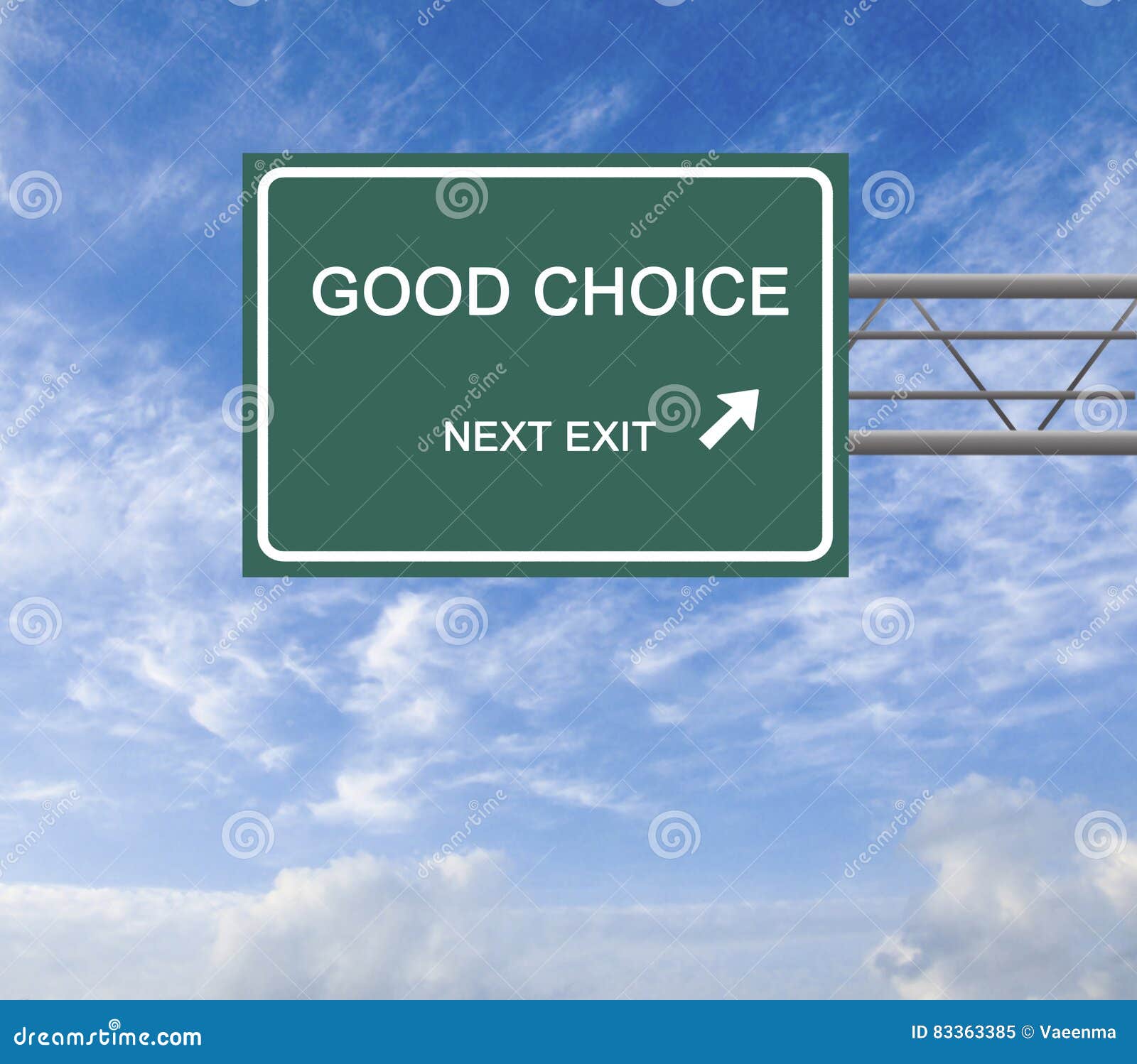 Good choice stock illustration. Illustration of sign - 83363385