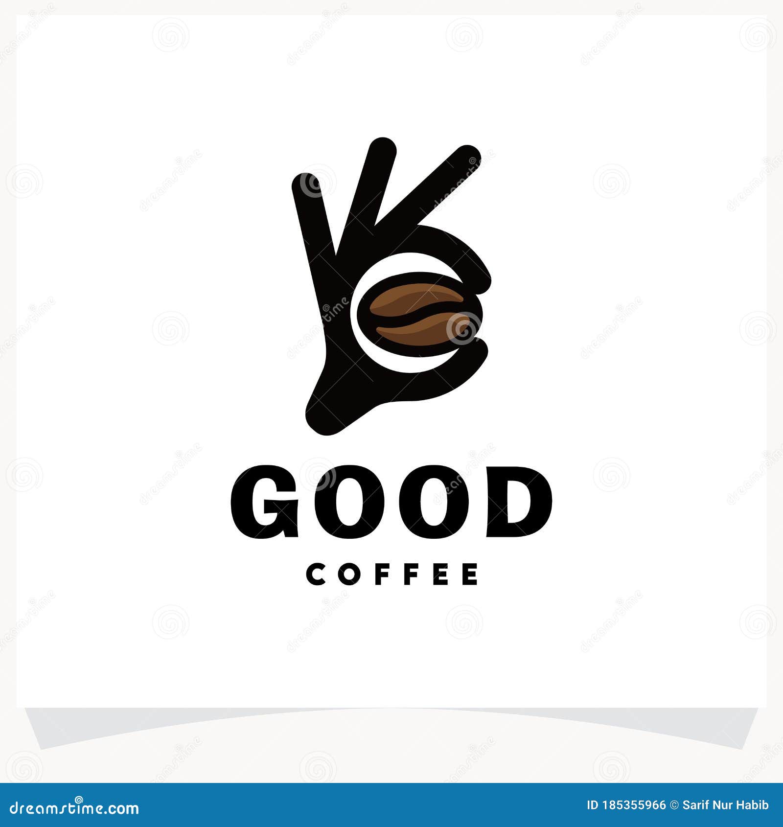 Good Coffee Logo Design Template Stock Vector - Illustration of energy ...