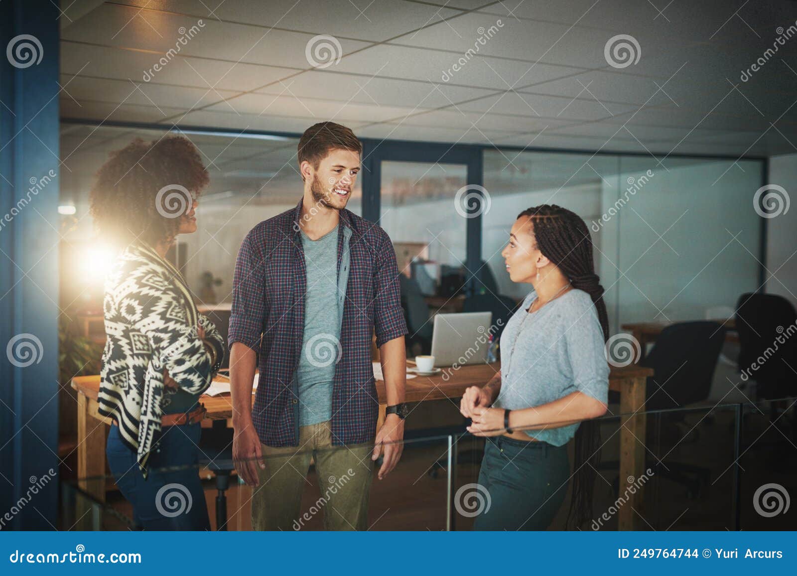 Good Communication Improves Interpersonal Working Relationships. Shot ...