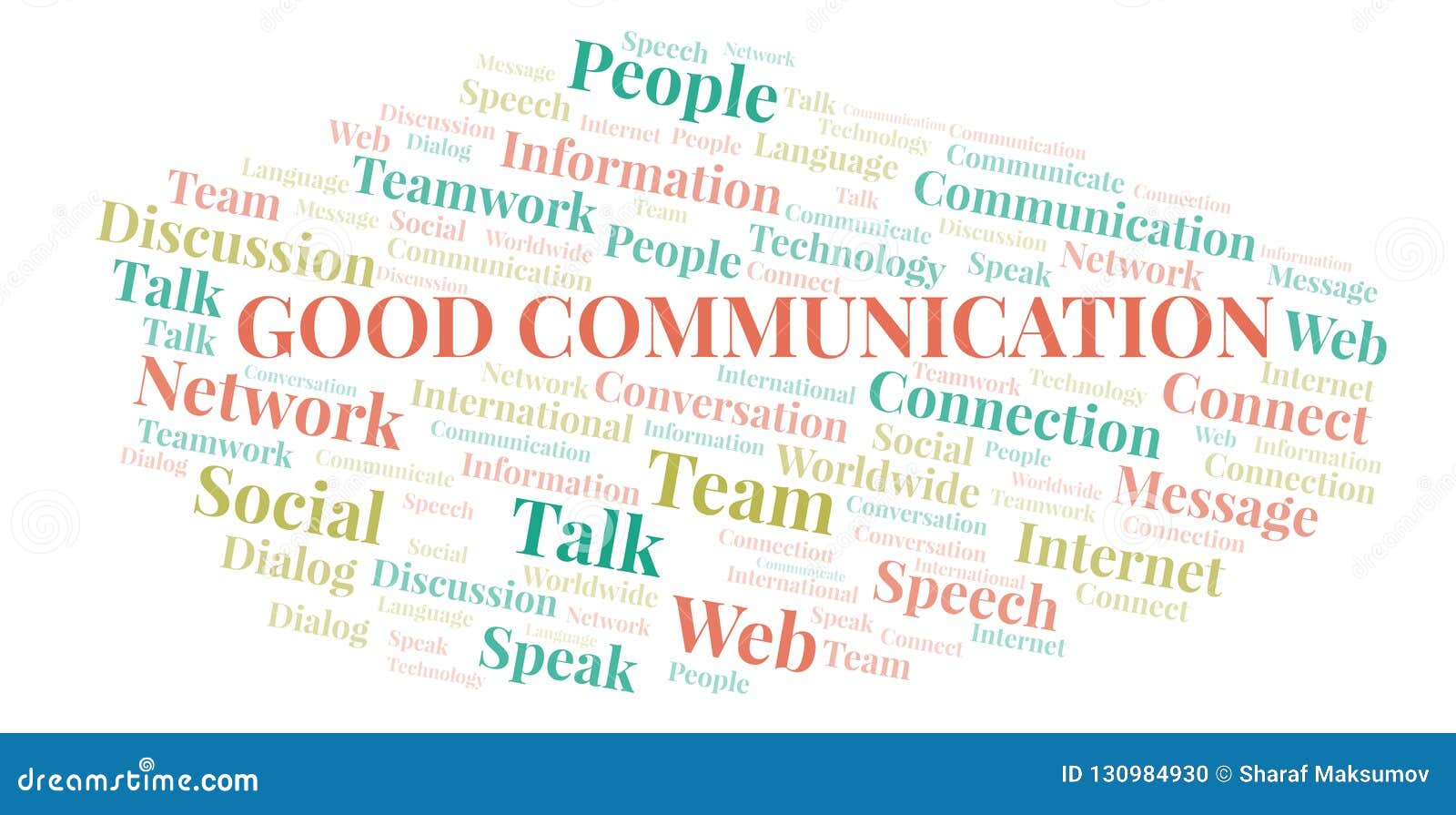 Good Communication Word Cloud. Stock Illustration - Illustration of ...