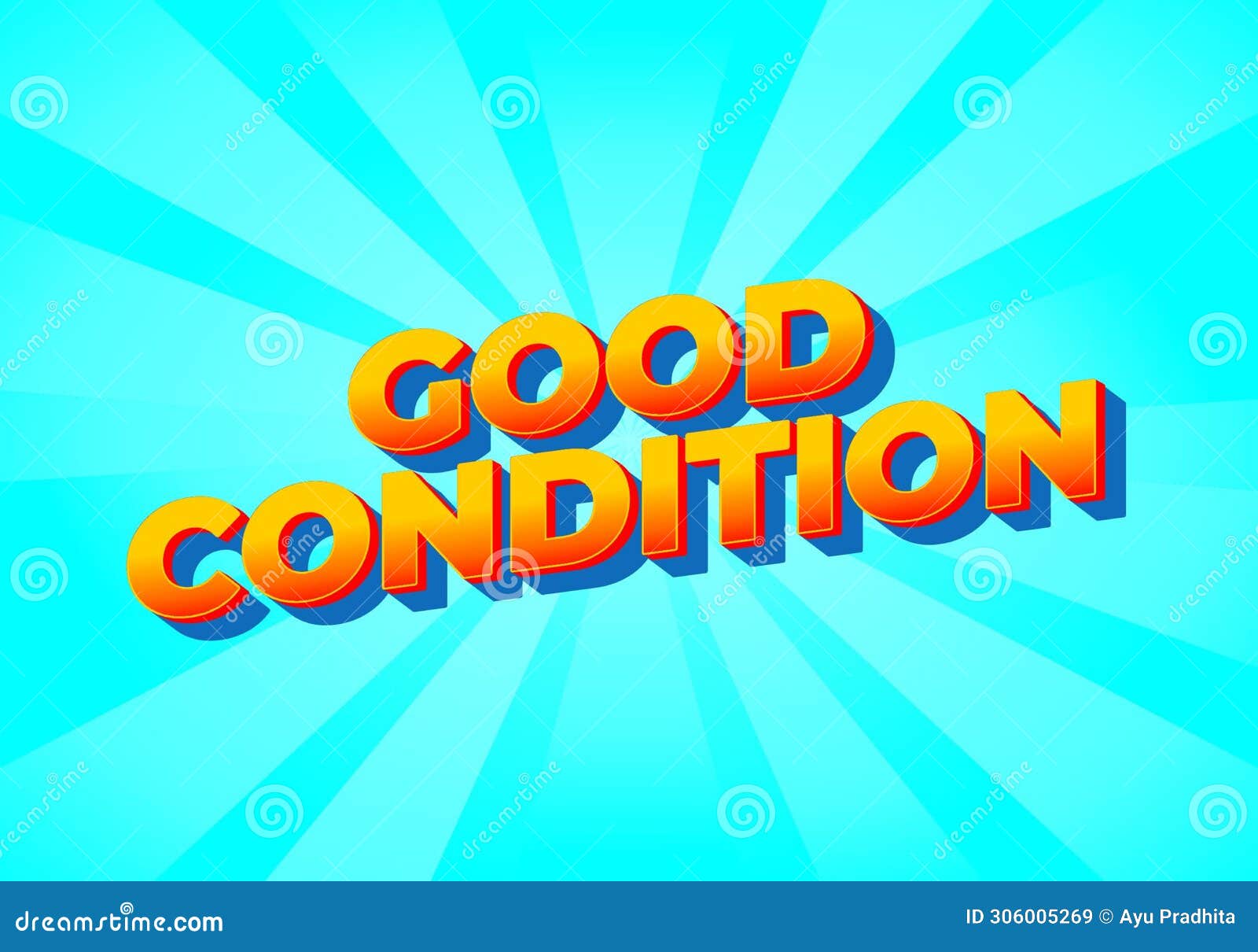 Good Condition. Text Effect in 3D Look with Gradient Purple Yellow ...