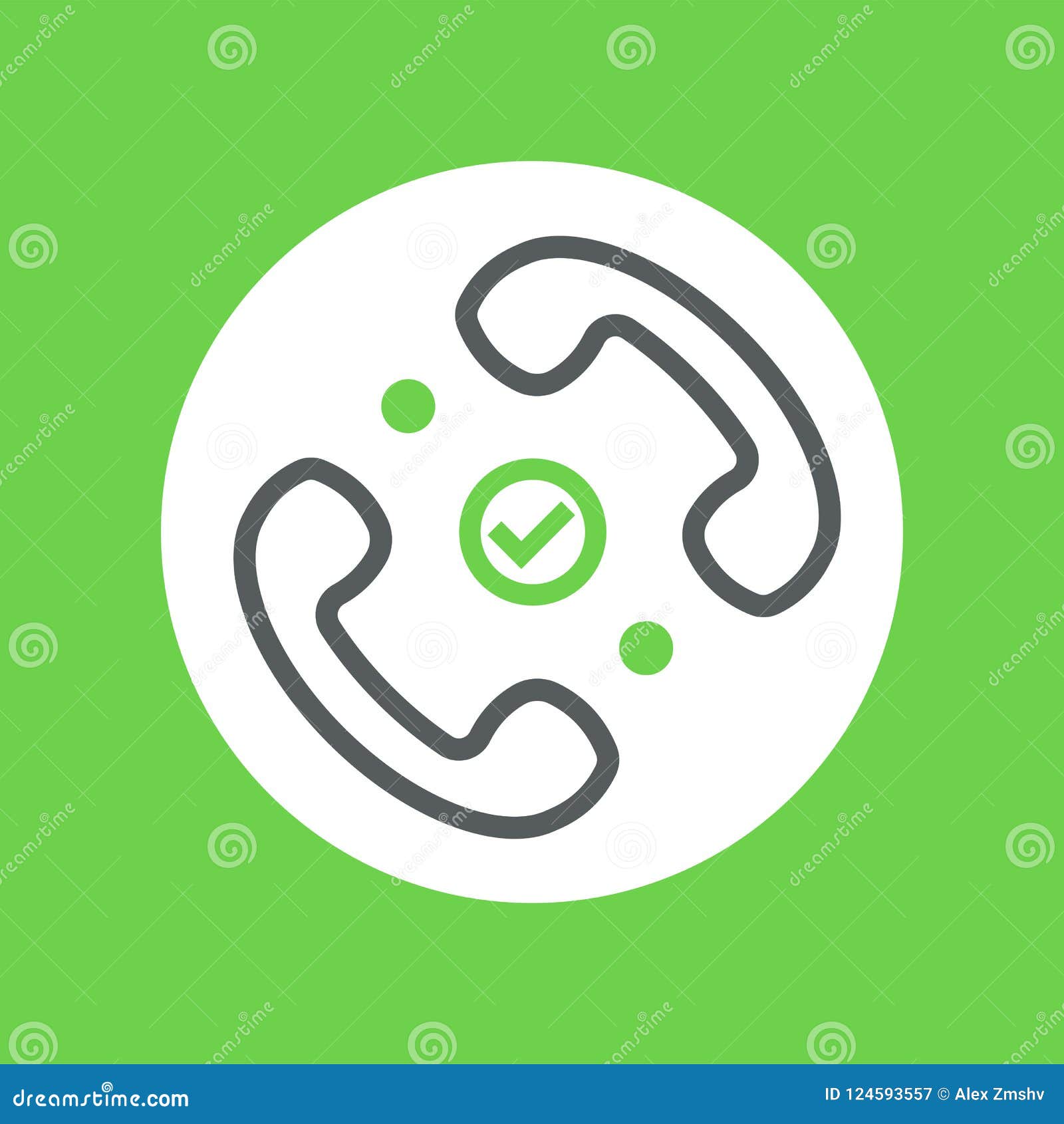 Good Connection Vector Illustration.handset Symbol Stock Vector ...