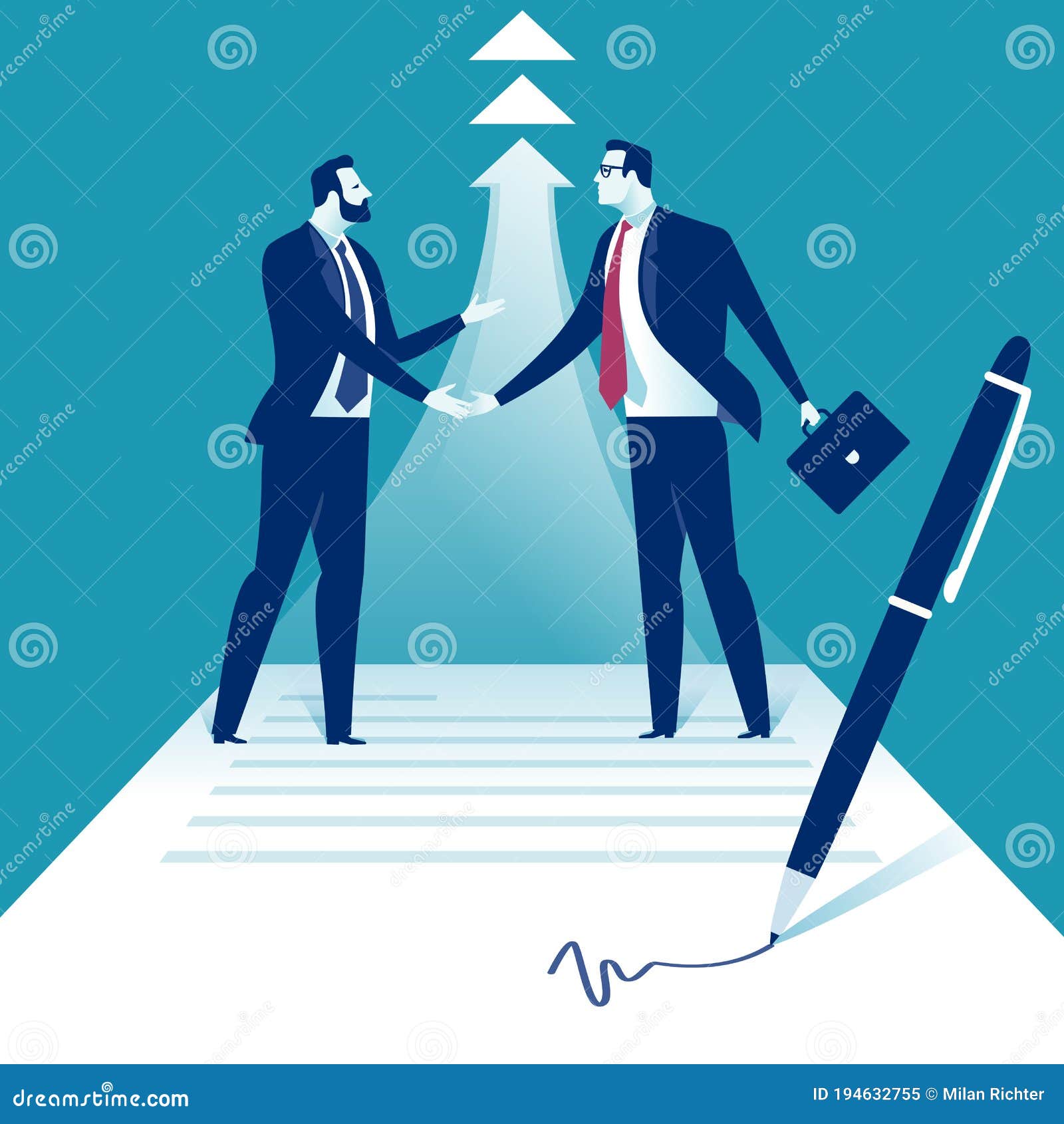 Good Contract - Successful Project Stock Vector - Illustration of ...
