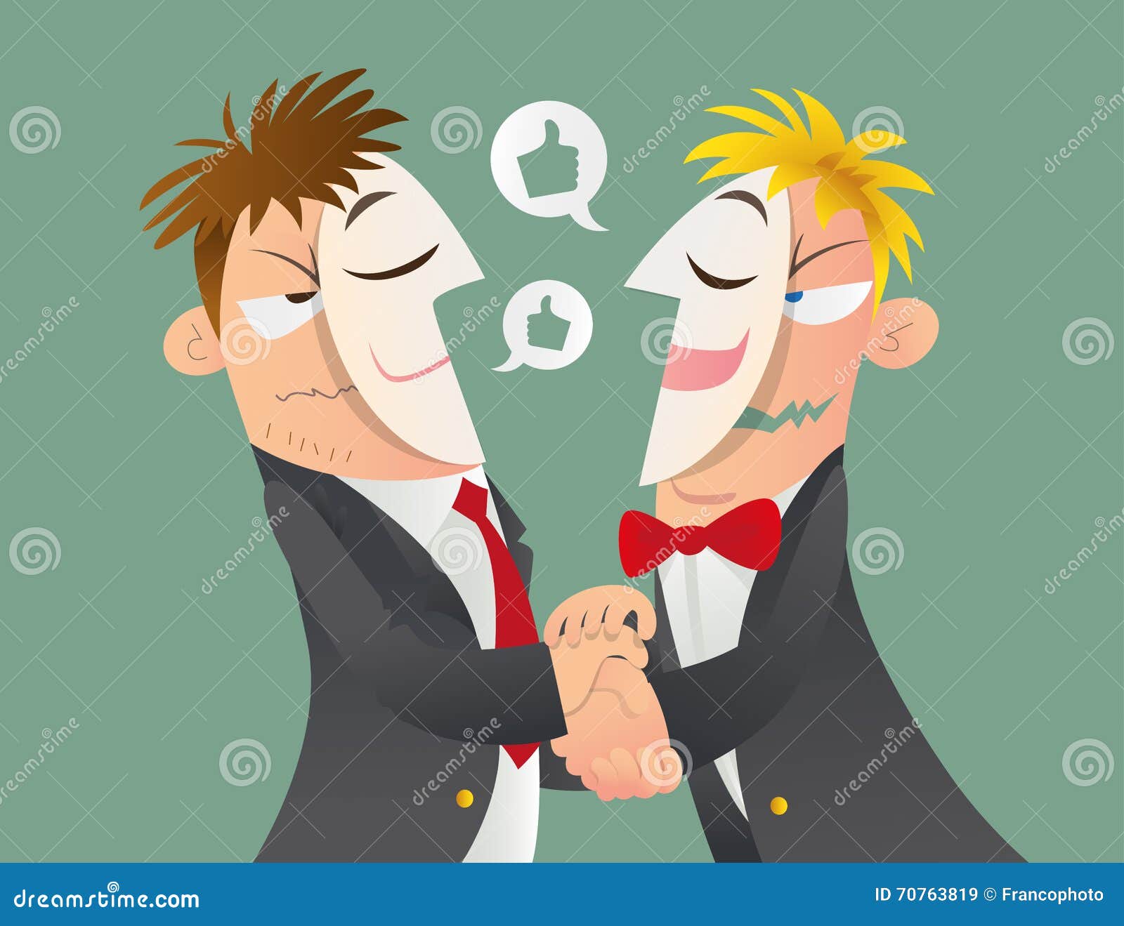 Good cooperation stock vector. Illustration of pretend - 70763819