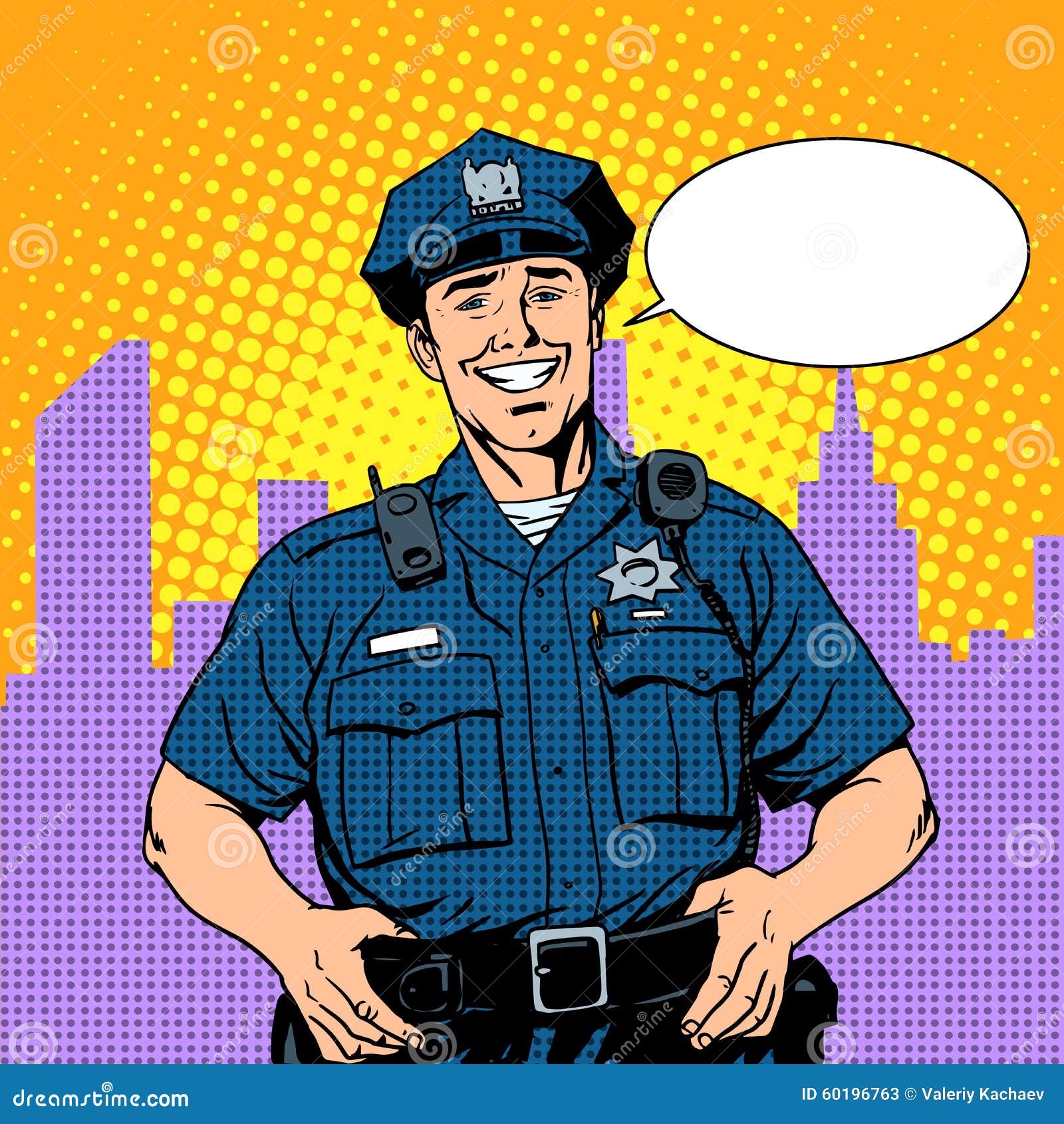 Good cop police stock vector. Illustration of people - 60196763