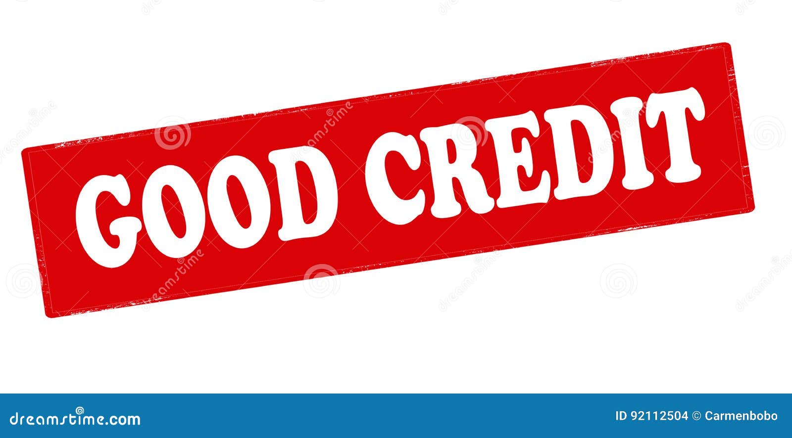 Good credit stock illustration. Illustration of concept - 92112504
