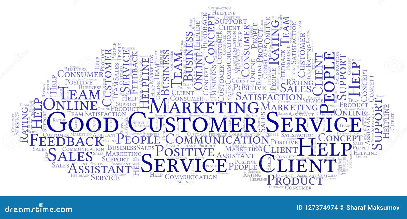 Good Customer Service Word Cloud. Stock Illustration - Illustration of ...