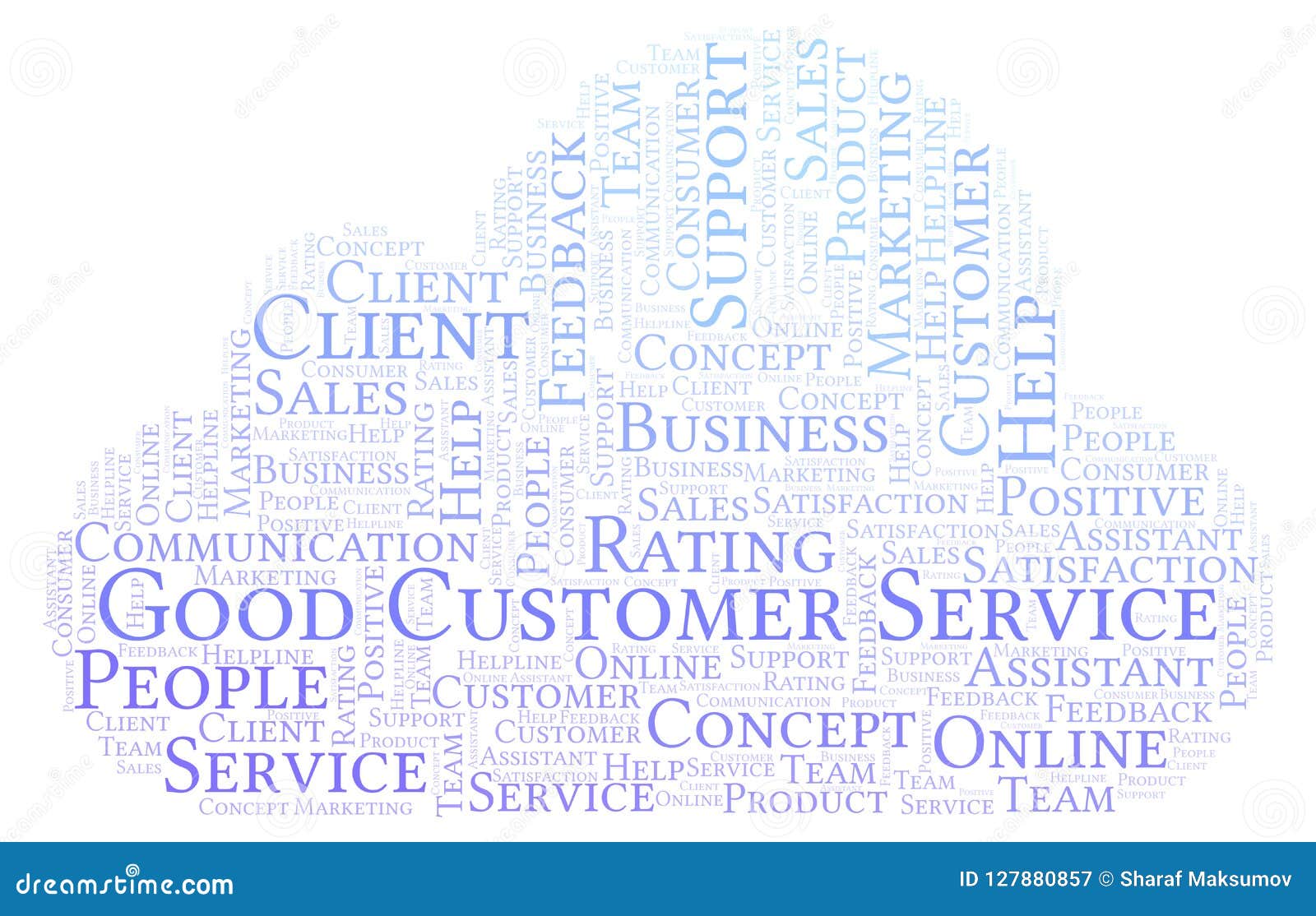 Good Customer Service Word Cloud. Stock Illustration - Illustration of ...