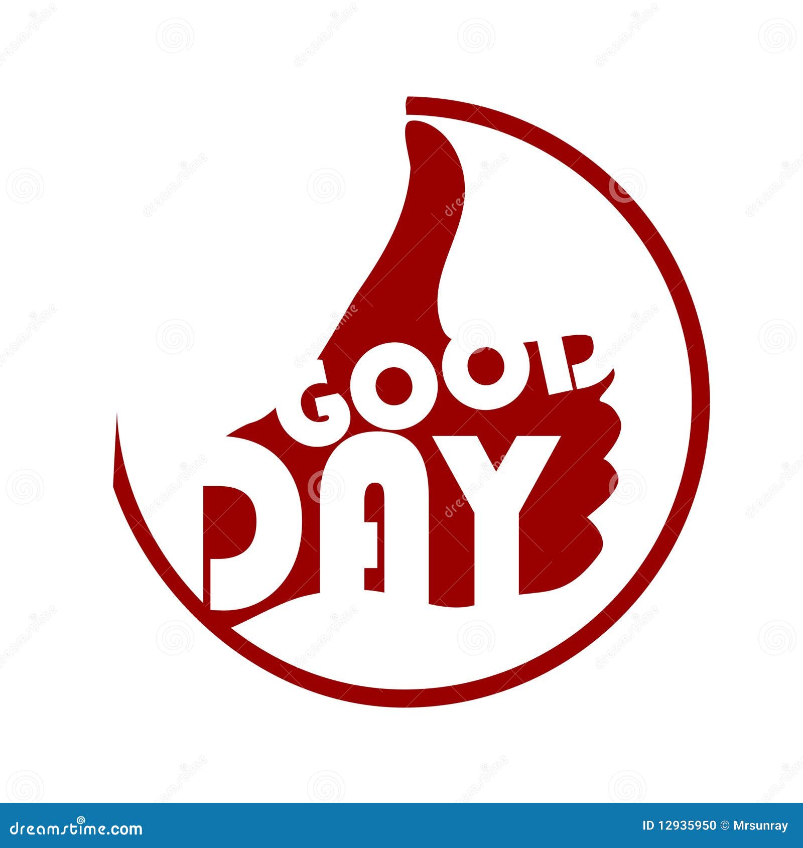 Good day stock vector. Illustration of icon, good, gesture - 12935950