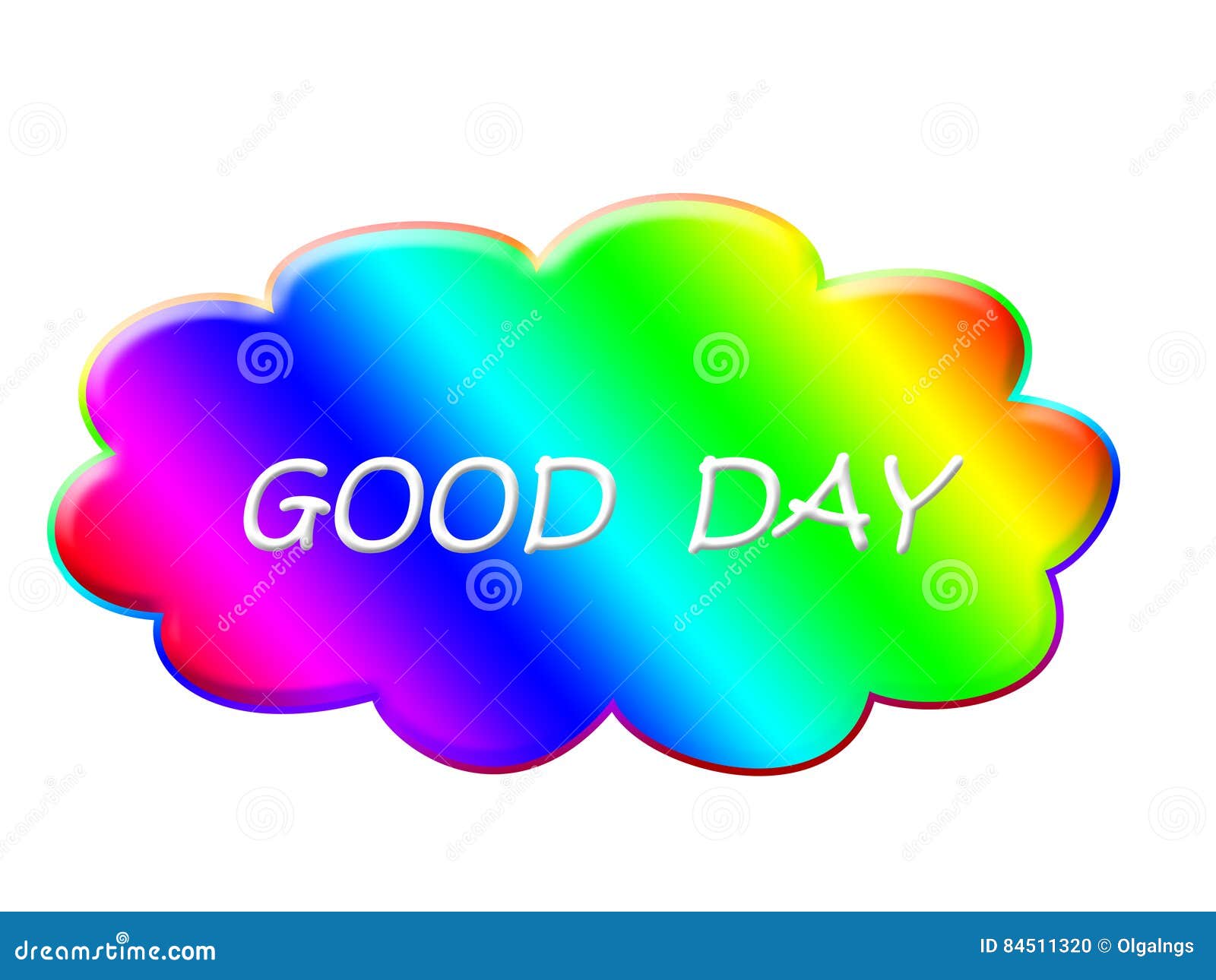 Good day colorful icon stock illustration. Illustration of bright ...