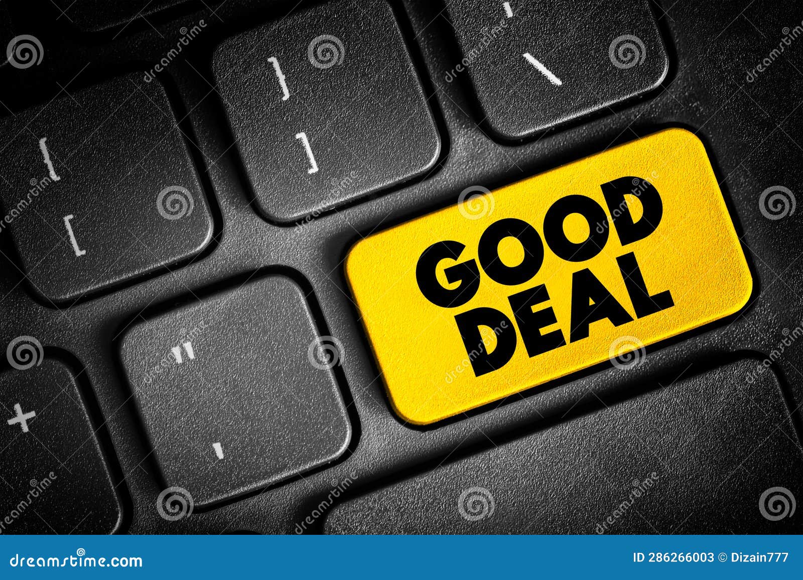 Good Deal Text Concept Button on Keyboard for Presentations and Reports ...