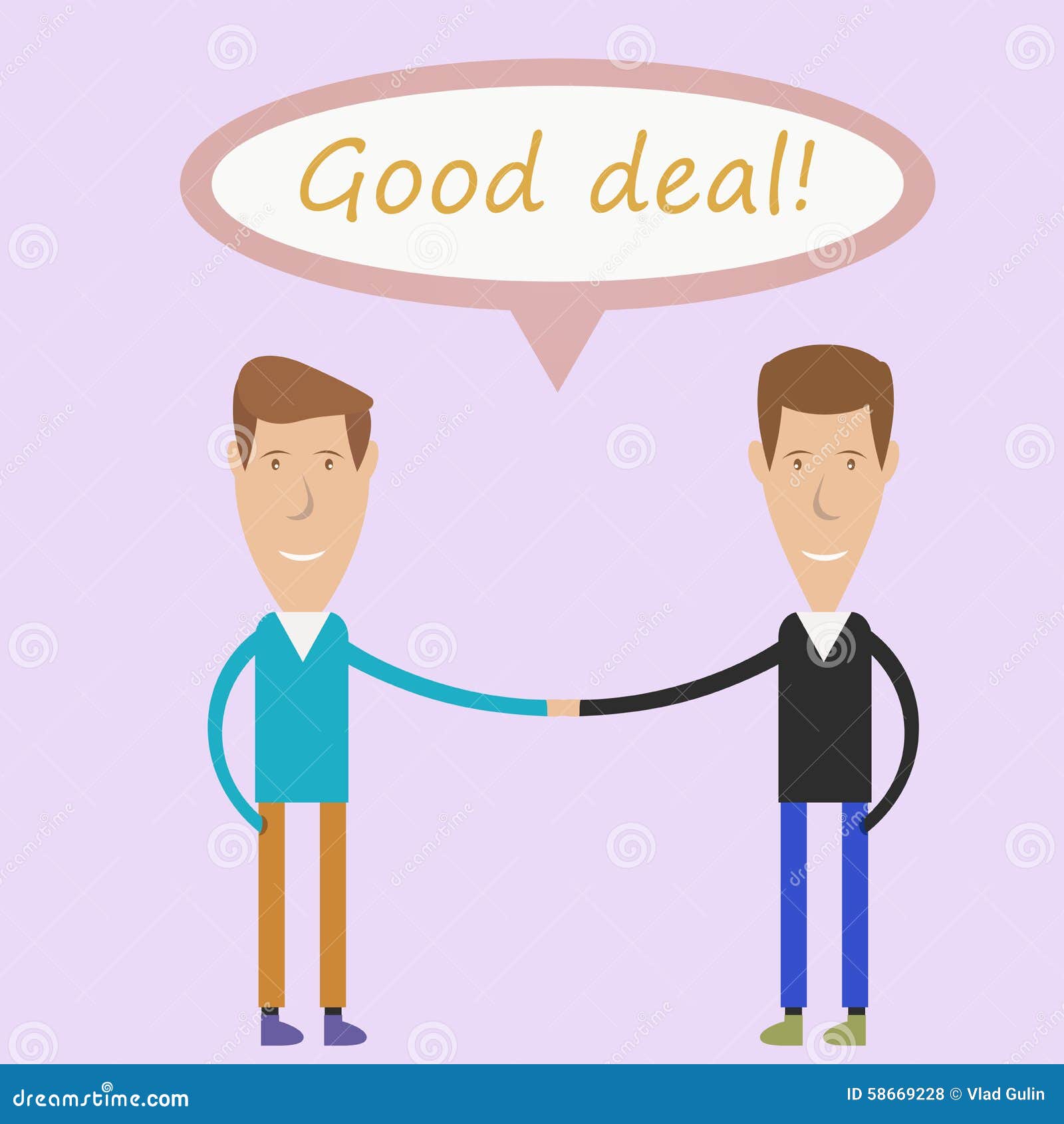 Good deal stock vector. Illustration of deal, good, hair - 58669228