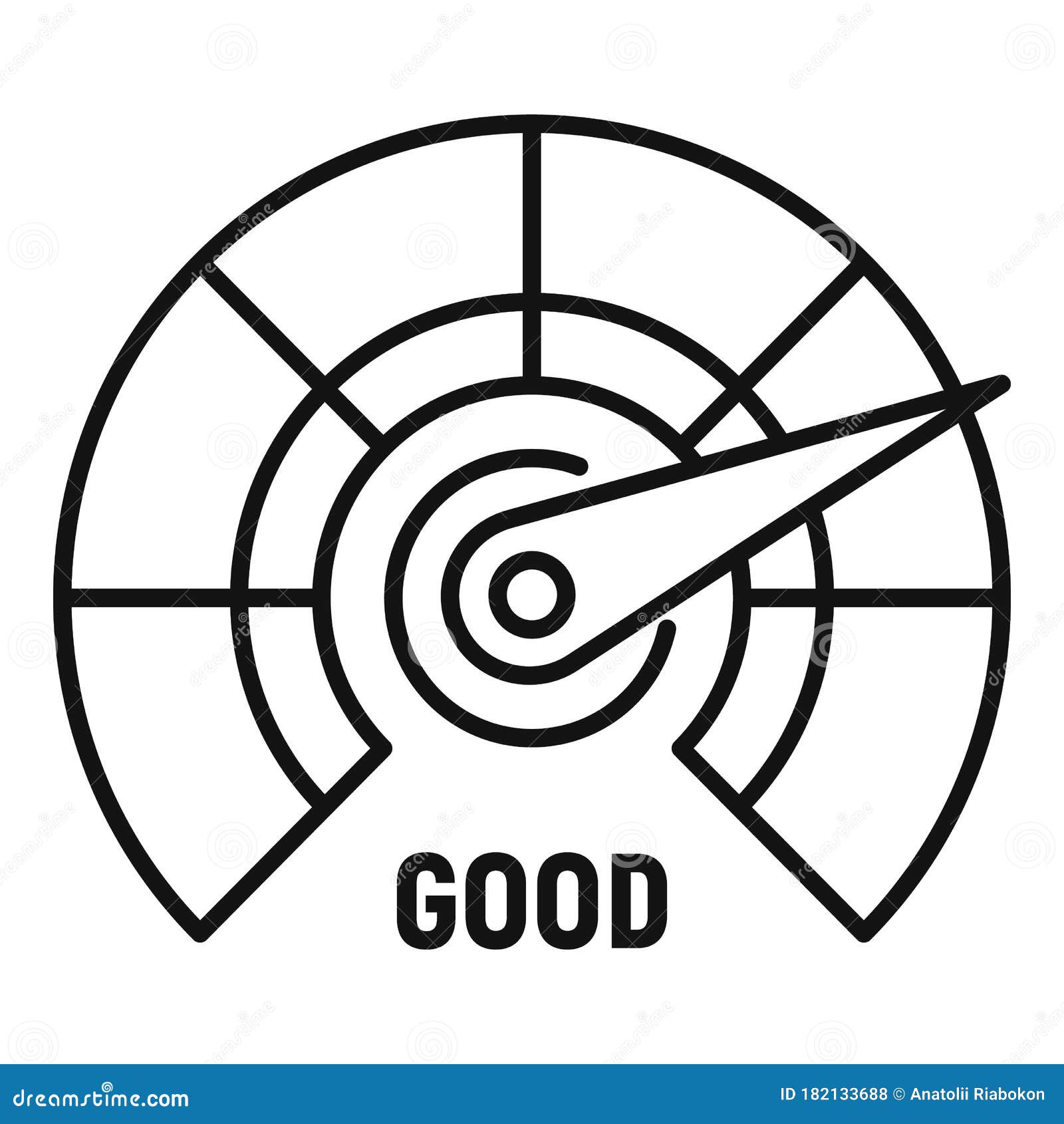 Low Level Icon Measuring Indicator. Speedometer, Tachometer, Fuel. Flat ...