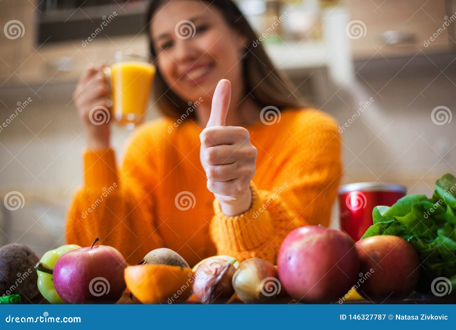 Good diet makes me happy. stock image. Image of happiness - 146327787