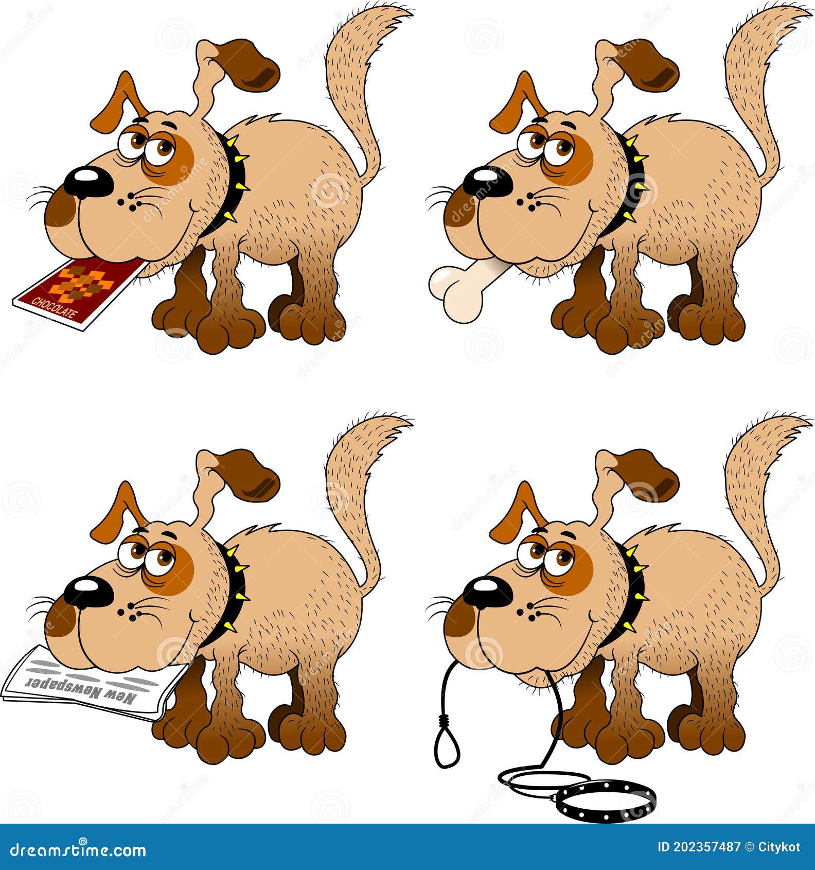 Good dog stock vector. Illustration of childish, humorous - 202357487