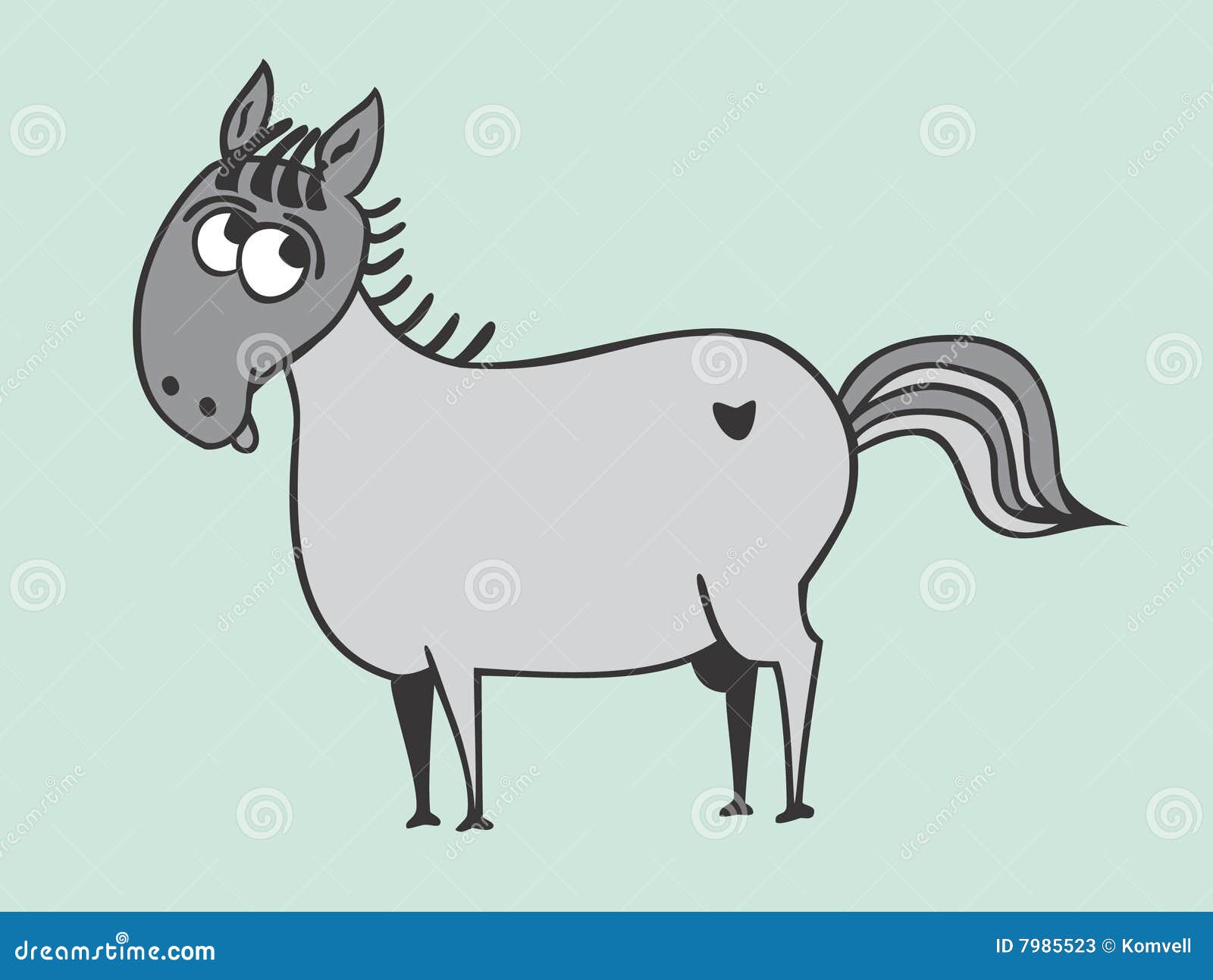 Good donkey stock vector. Illustration of horse, design - 7985523