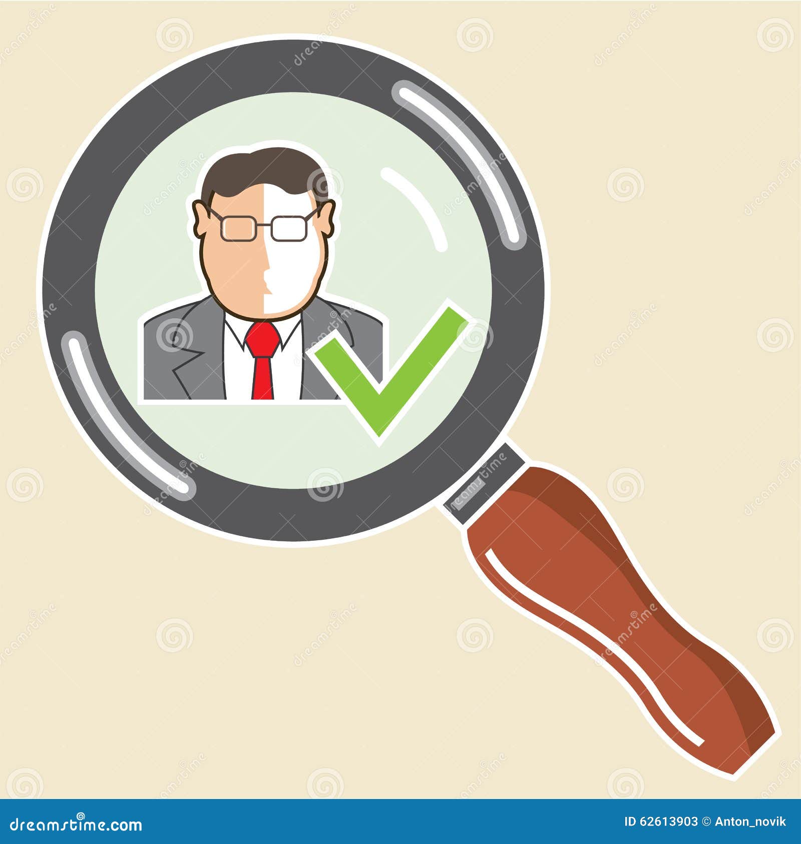 Good Employee Background Check Ok Vector Zoom Stock Vector ...