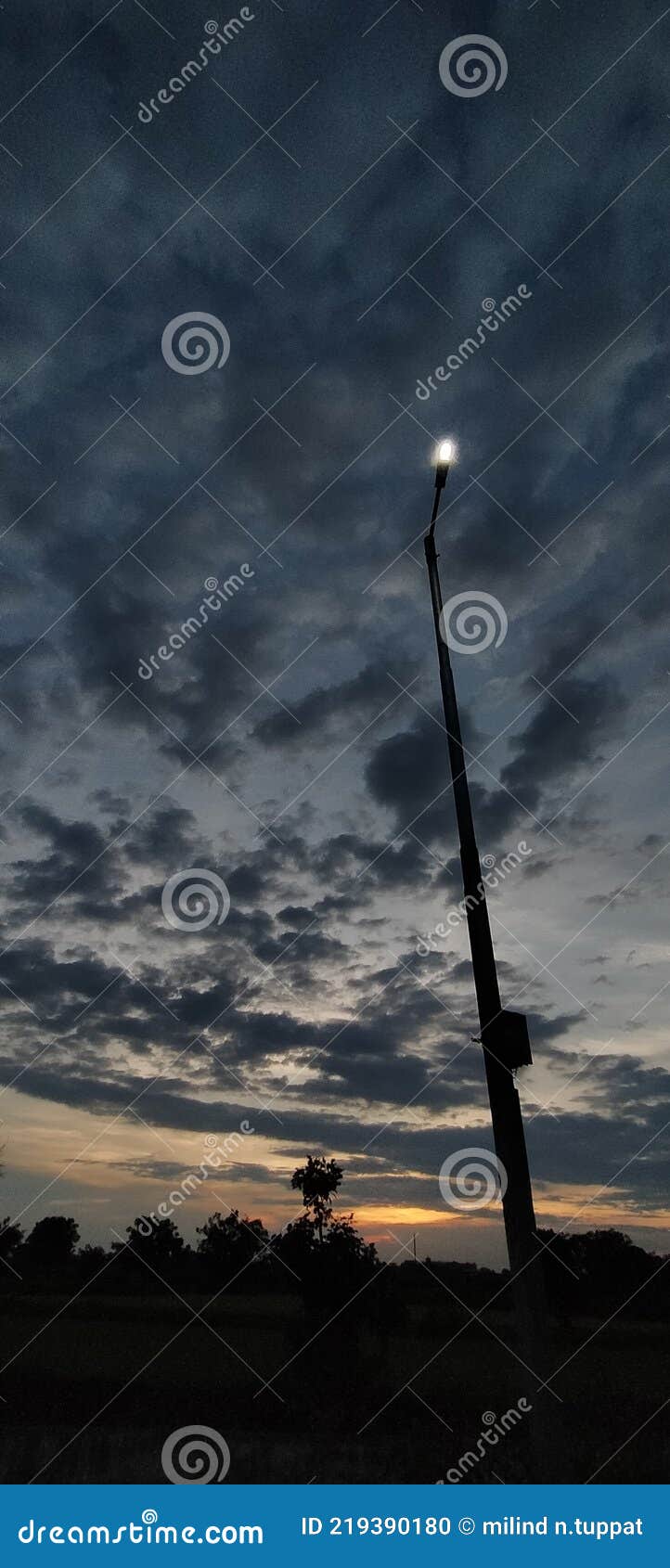 Good evening scenes. stock photo. Image of dawn, sunrise - 219390180