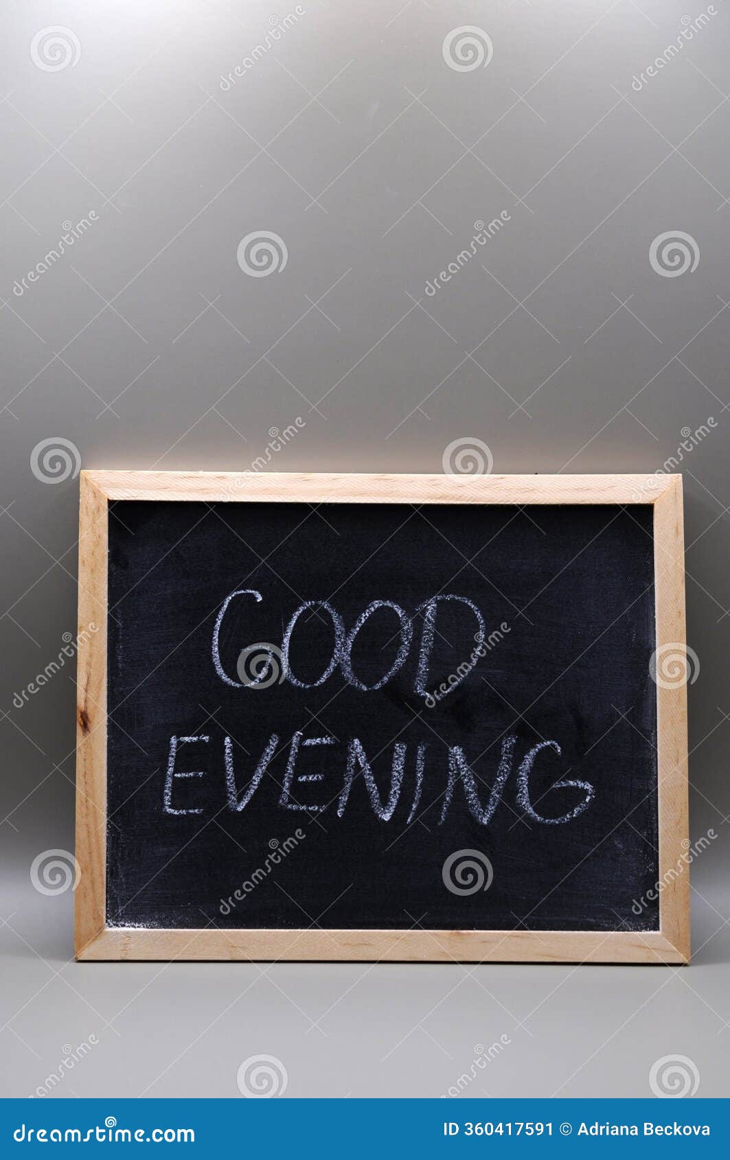 Good evening write stock illustration. Illustration of advertising ...