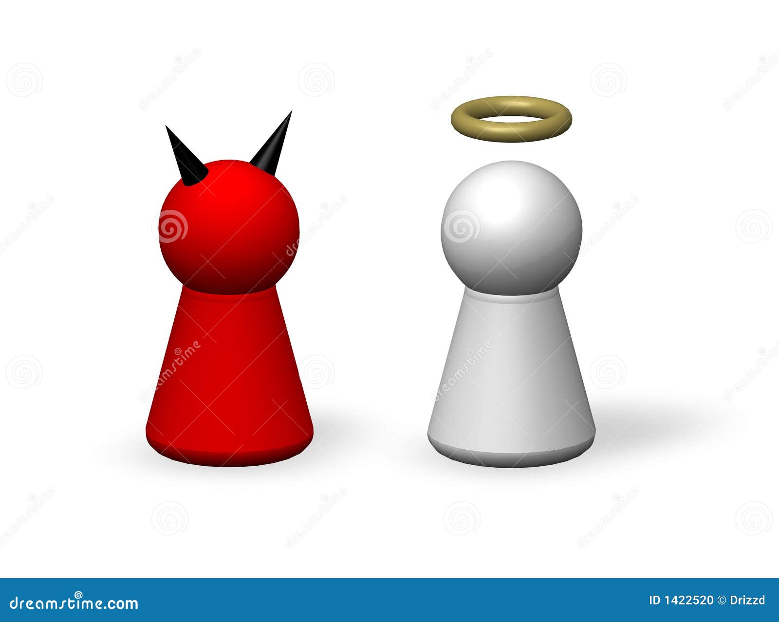 Good and evil stock illustration. Illustration of jesus - 1422520