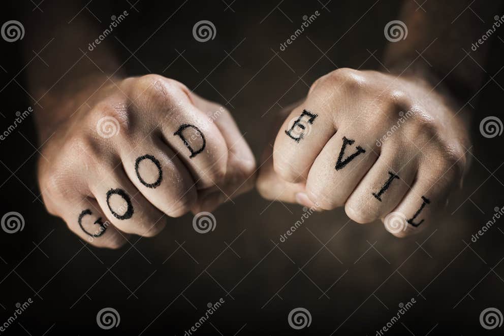 Good or Evil stock photo. Image of goodness, conceptual - 23632756