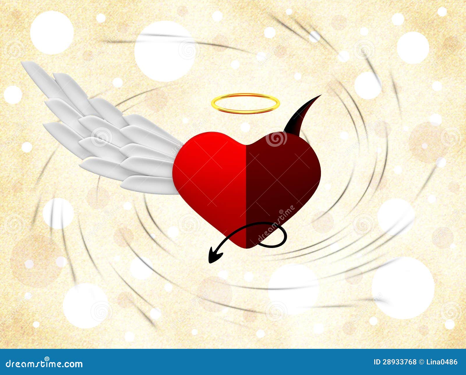 Good and Evil stock illustration. Illustration of invitation - 28933768