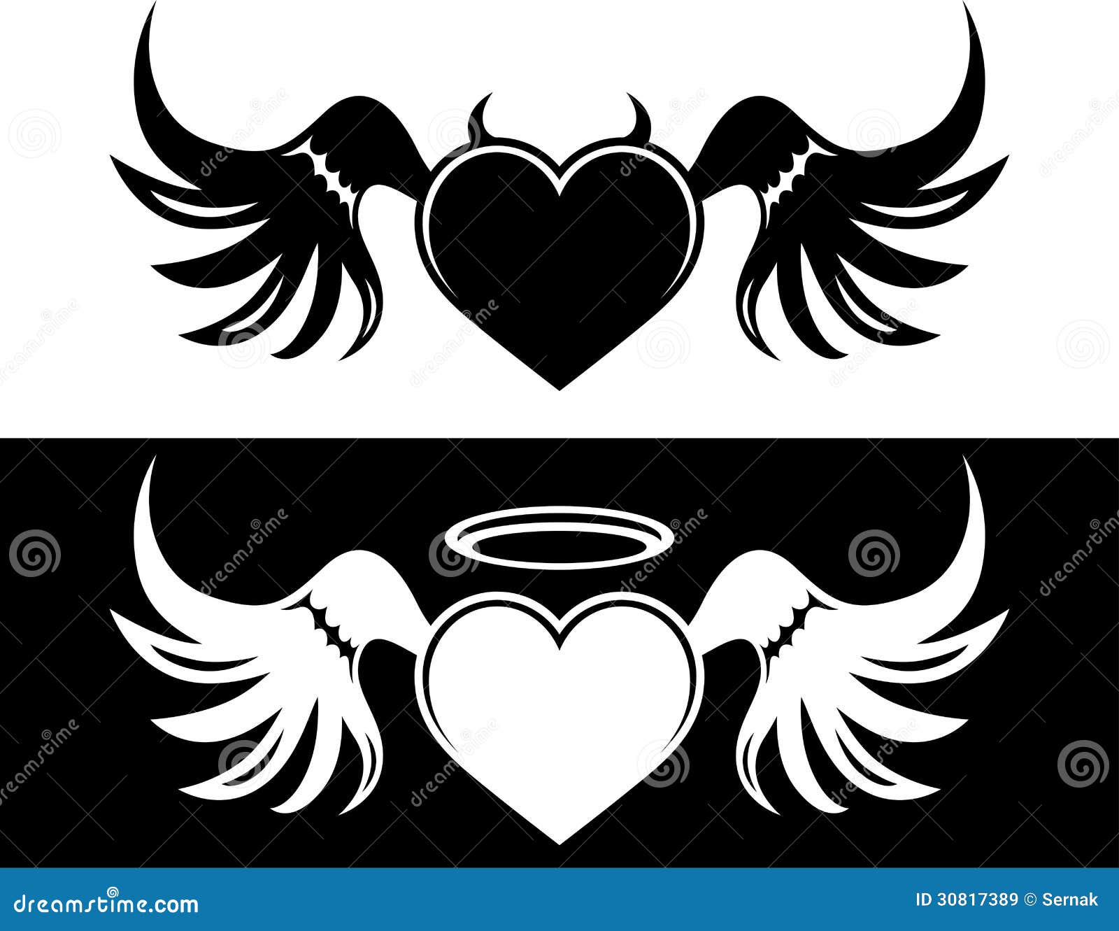 Evil Heart Icon Simple Romance Element Valentine Vector Image ...