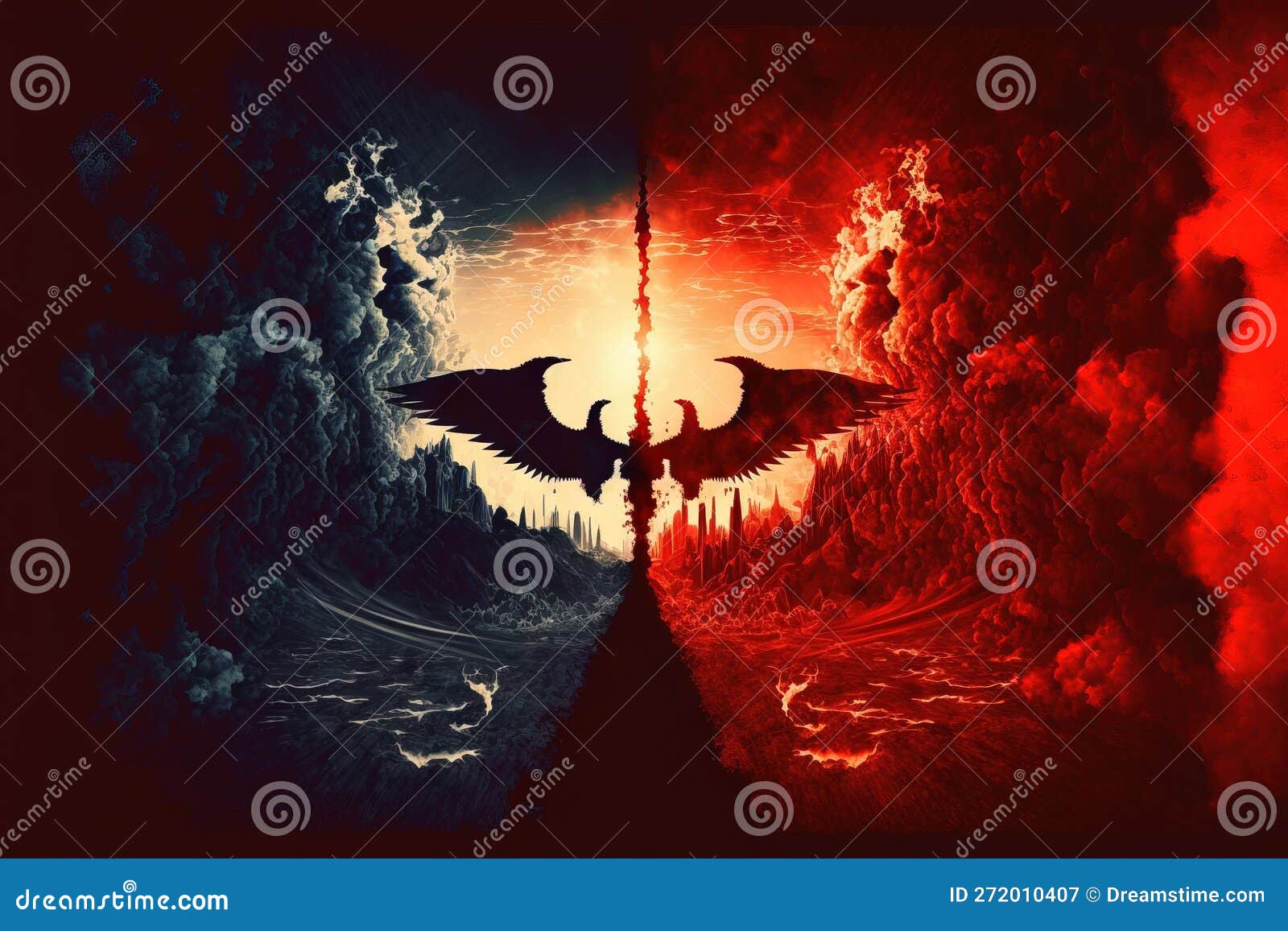 Heaven And Hell Concept With Road Signs Royalty-Free Stock Photo ...