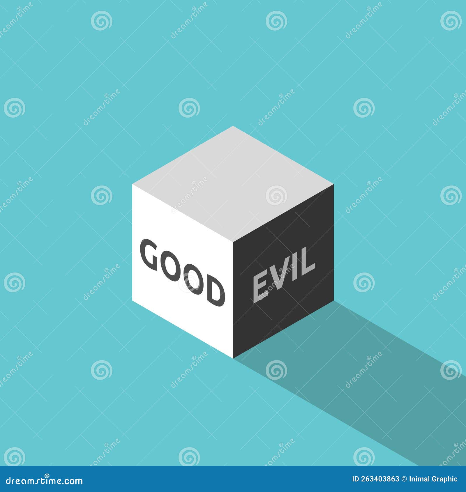 Good, evil side, hypocrisy stock vector. Illustration of light - 263403863