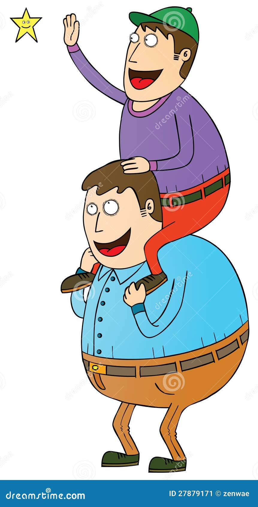 Good father stock vector. Illustration of warm, leading - 27879171