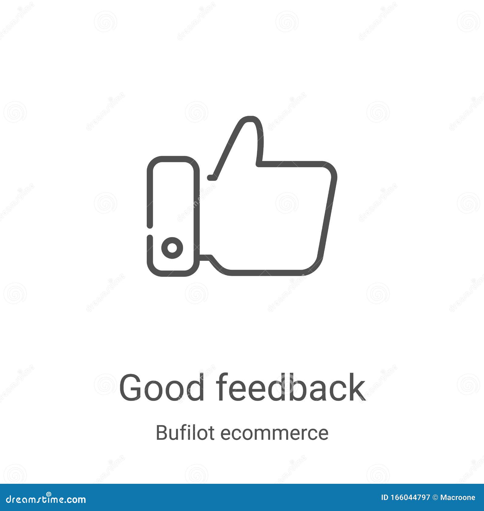 Good Feedback Icon Vector from Bufilot Ecommerce Collection. Thin Line ...
